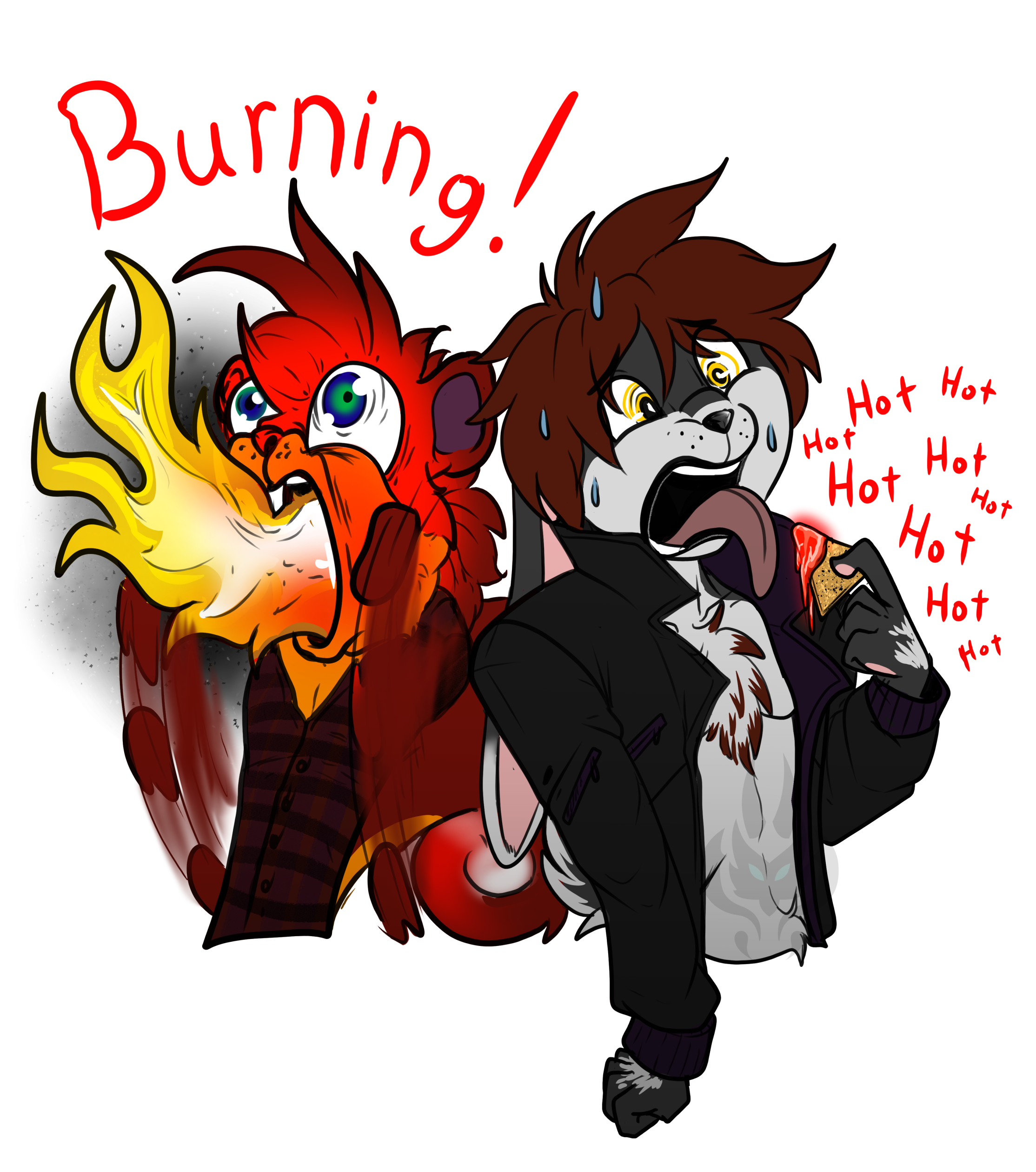 The Big Imageboard Tbib Absurd Res Anthro Carmo Comic Duo Fire Food Hi Res Hot Sauce
