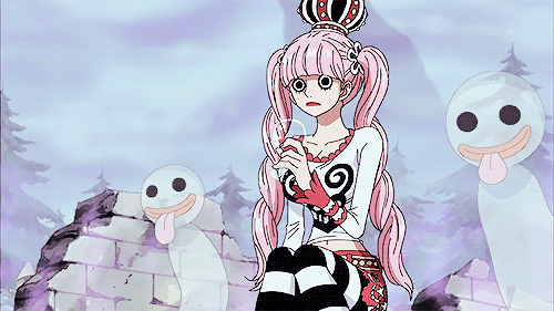 The Big Imageboard Tbib 1girl Animated One Piece Perona Pink Hair
