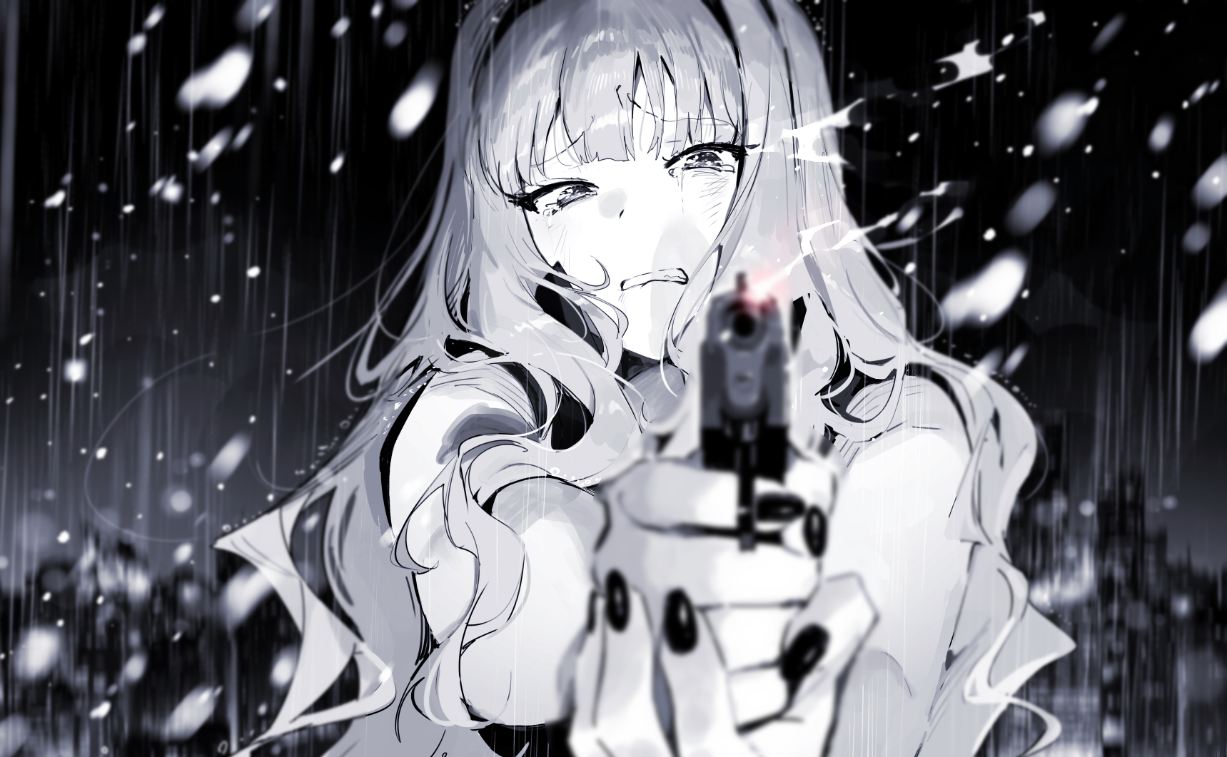 The Big ImageBoard (TBIB) - 1girl aiming aiming at viewer clenched teeth fingernails ...