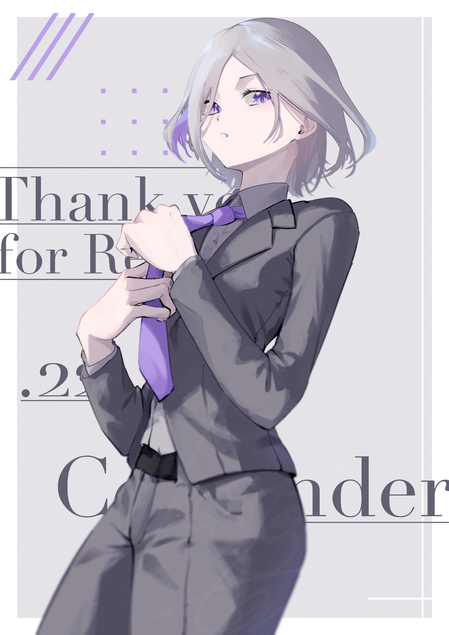 The Big ImageBoard (TBIB) - 1girl adjusting clothes adjusting necktie alternate costume collared ...