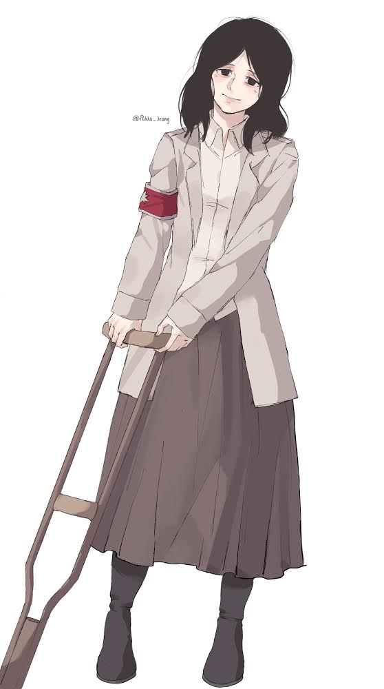 The Big ImageBoard (TBIB) - 1girl armband artist name black eyes black ...