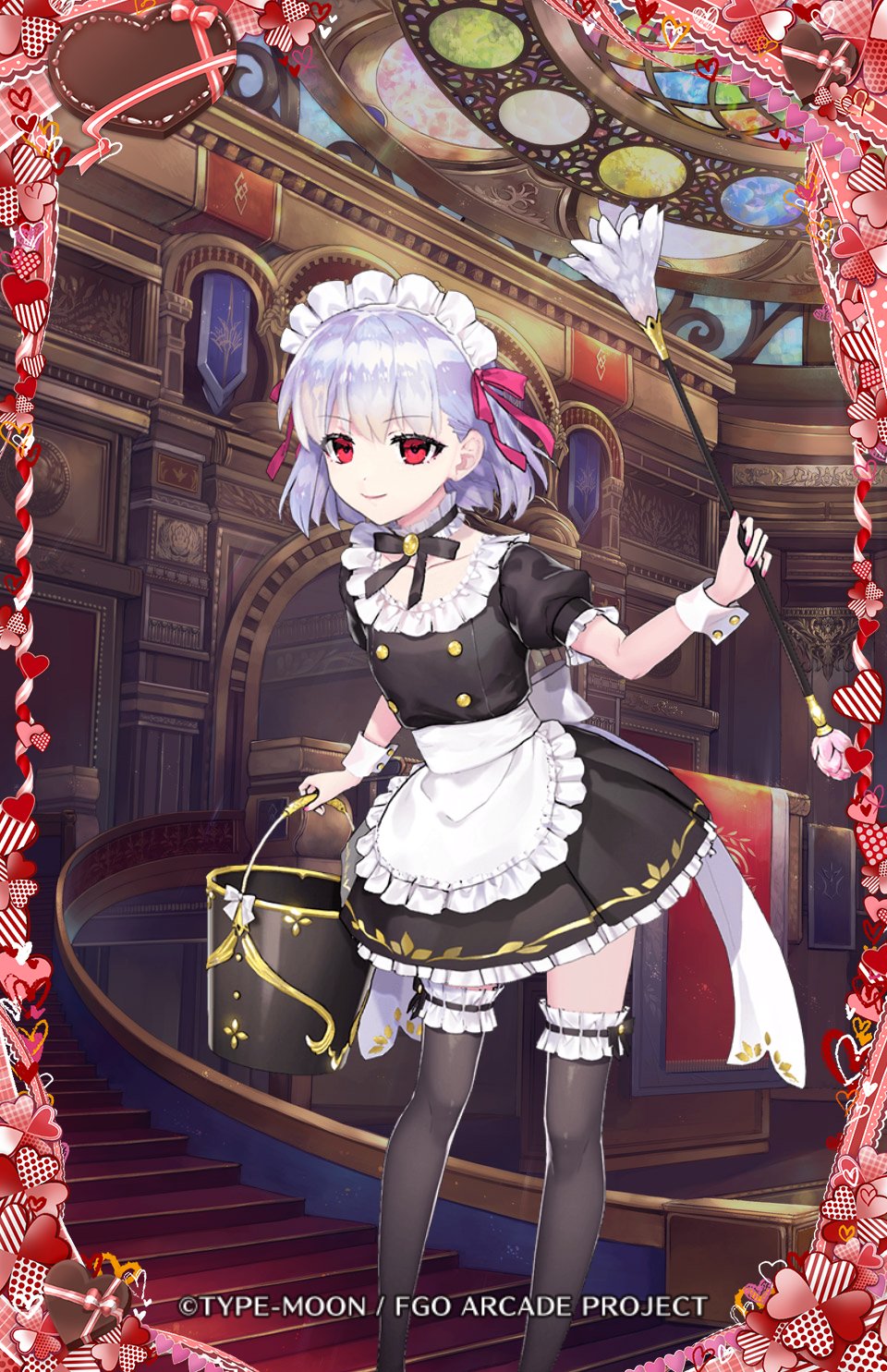 The Big ImageBoard (TBIB) - 1girl 3d alternate costume apron black dress breasts buttons choker ...