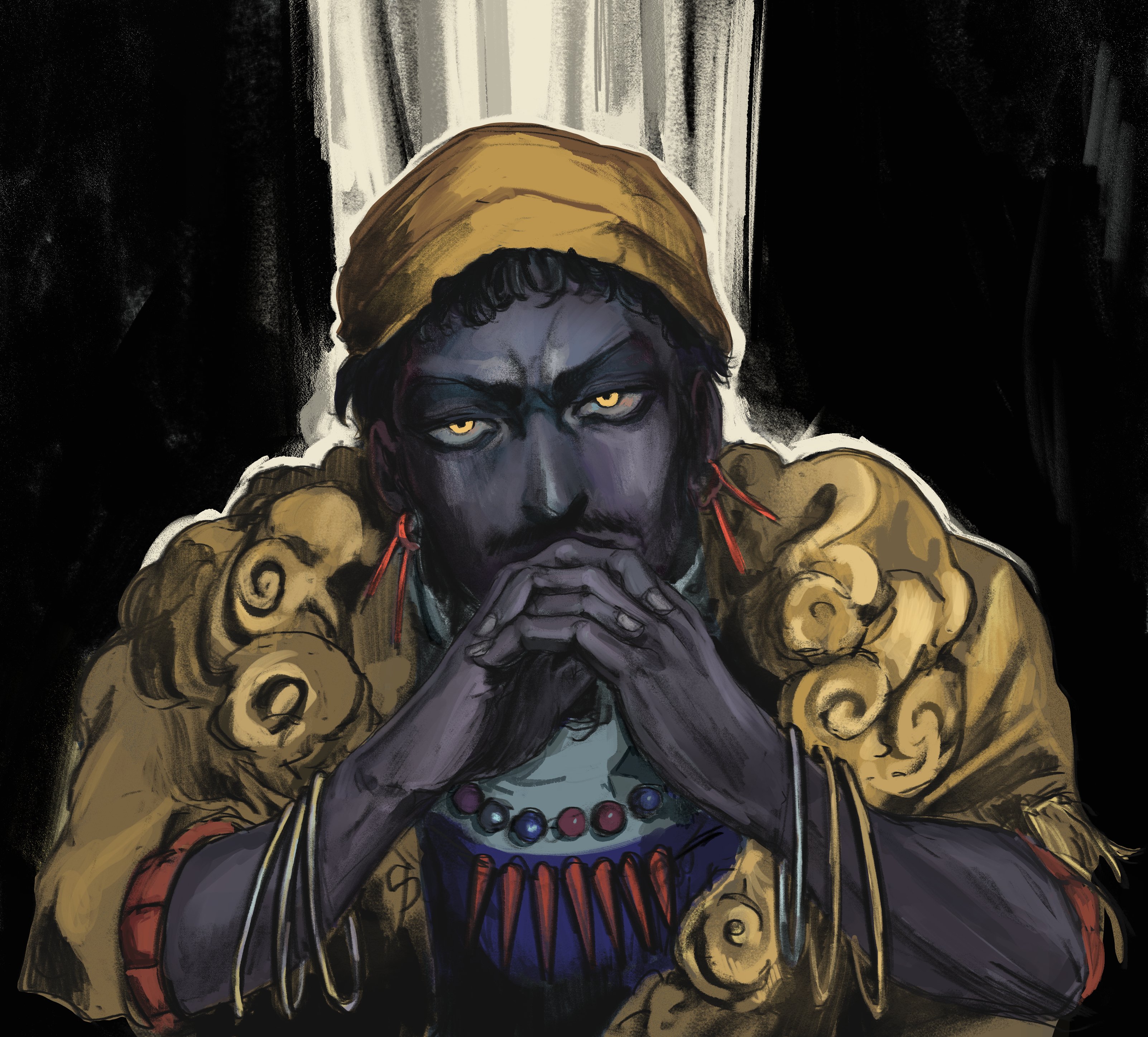 The Big ImageBoard (TBIB) - 1boy absurdres african clothes bangle black ...