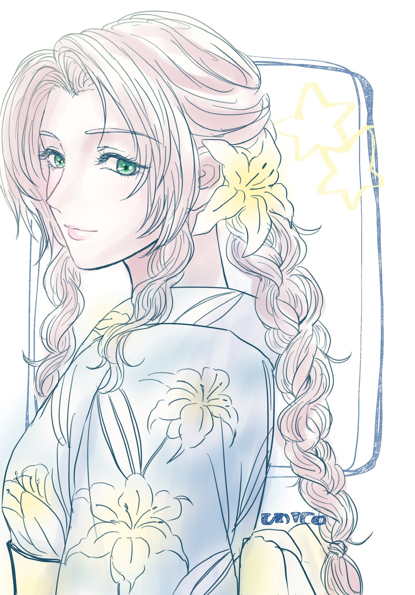 The Big ImageBoard (TBIB) - 1girl aerith gainsborough alternate costume ...