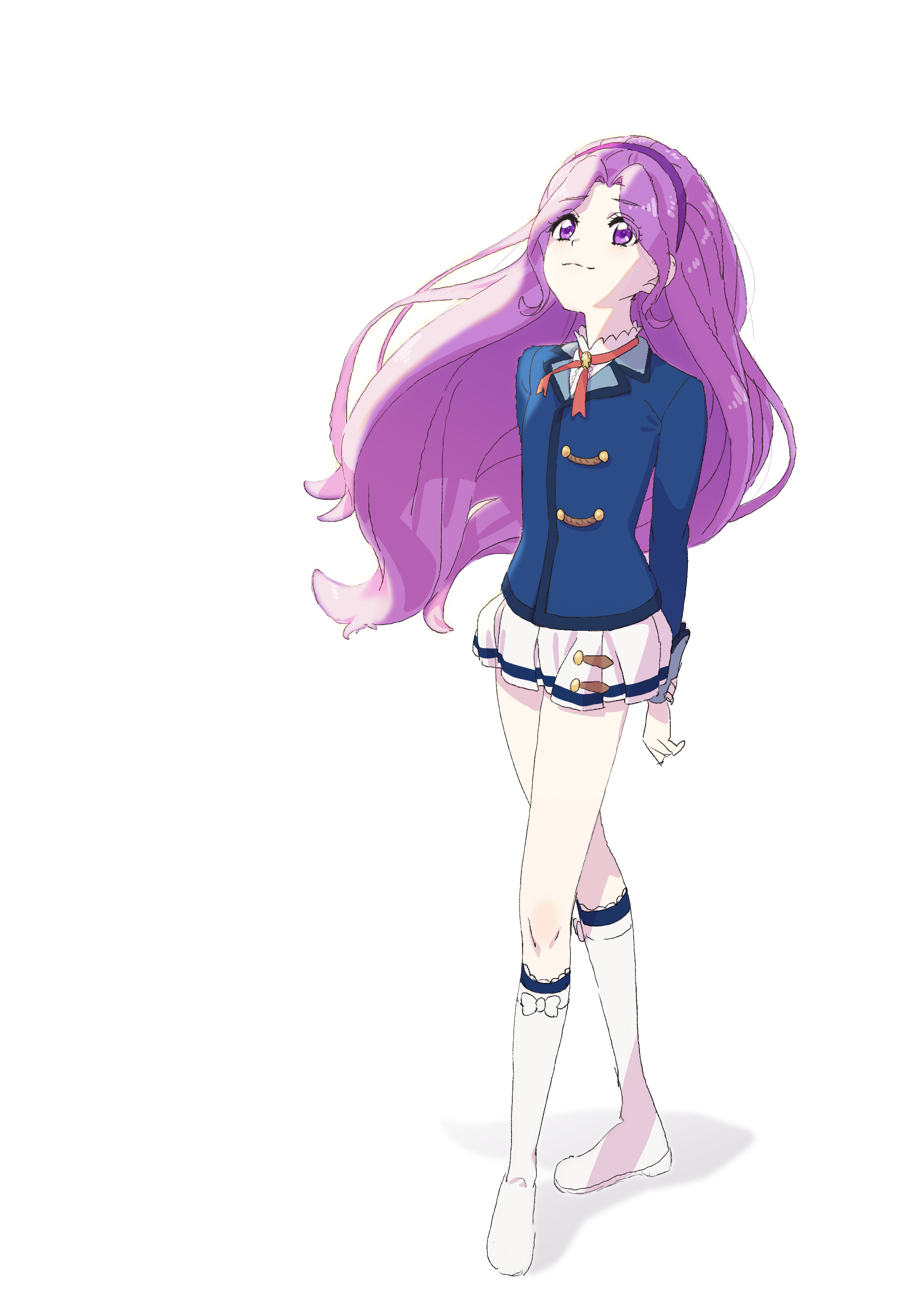 The Big ImageBoard (TBIB) - 1girl absurdres aikatsu! aikatsu! (series) arms behind back blue ...