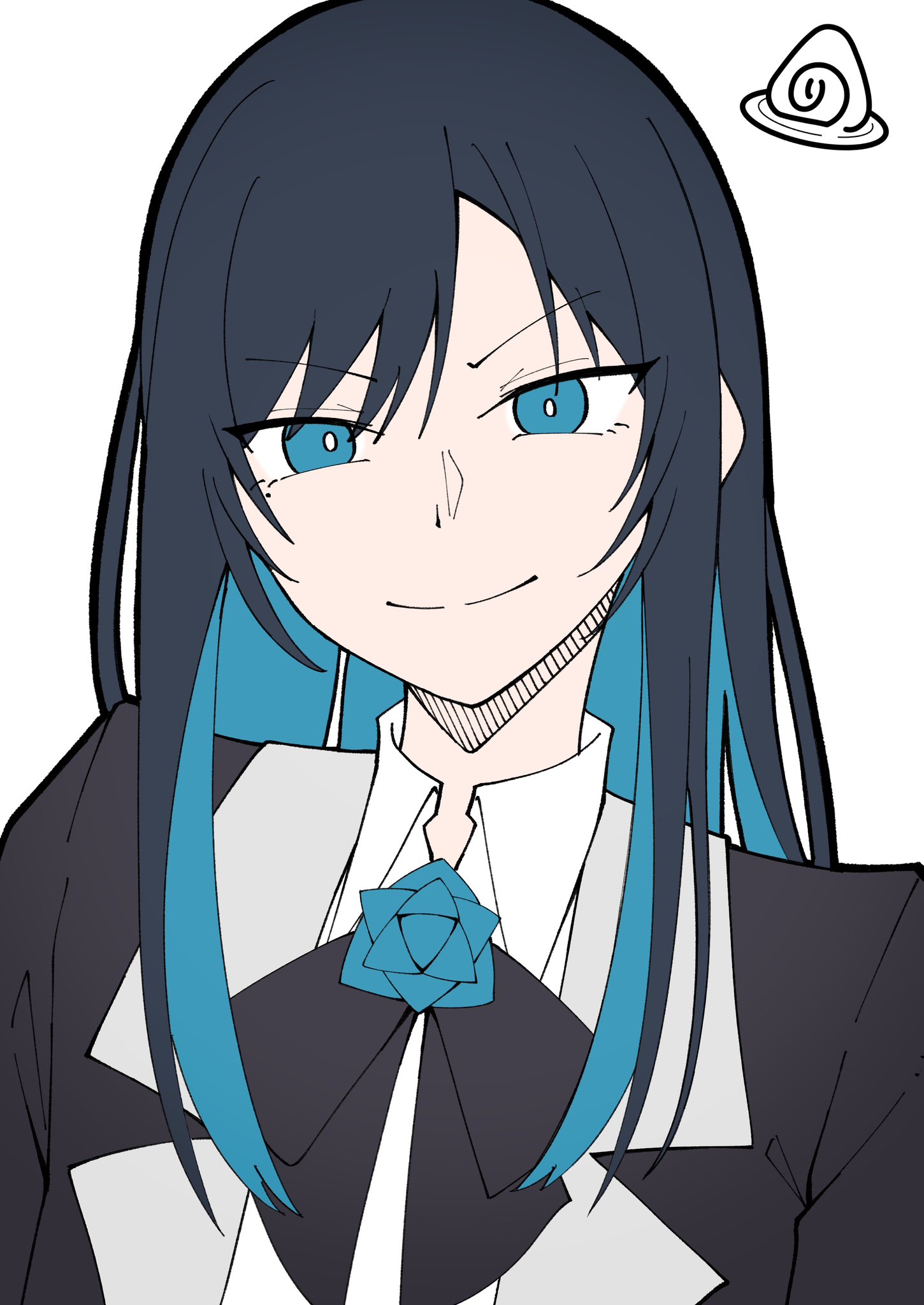 The Big ImageBoard (TBIB) - 1girl ado (utaite) black bow black bowtie black hair blue eyes blue ...