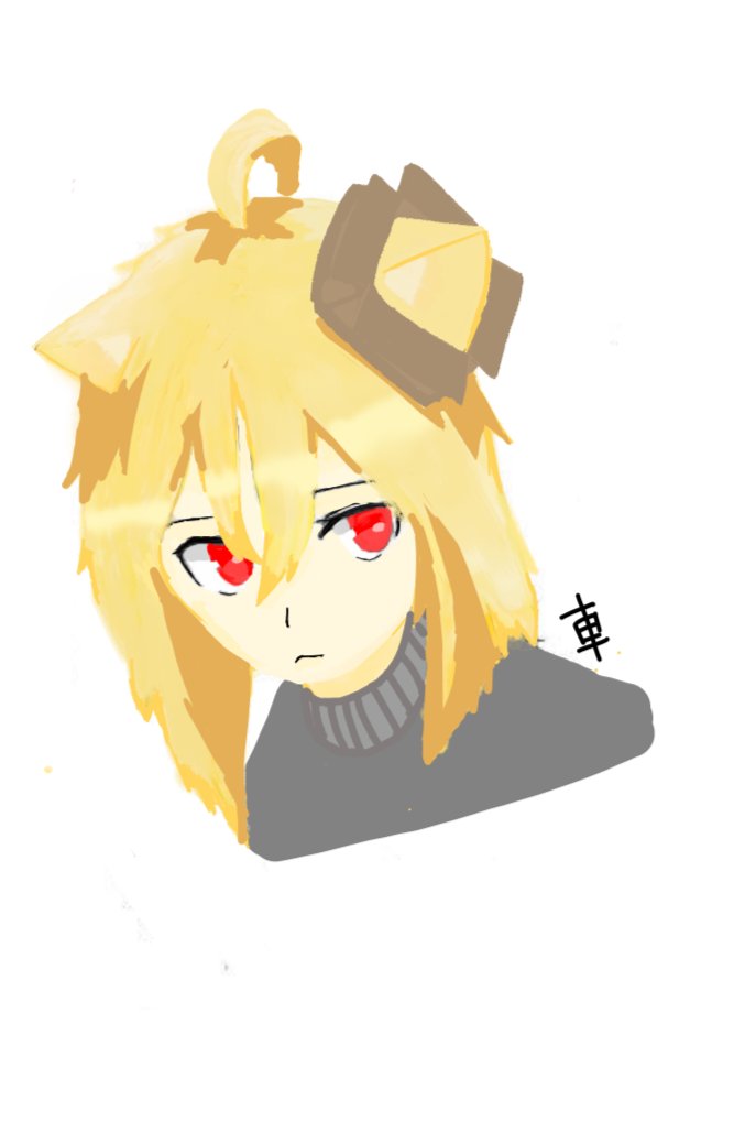 The Big ImageBoard (TBIB) - 1girl ahoge animal ears blonde hair box box hair ornament cardboard ...