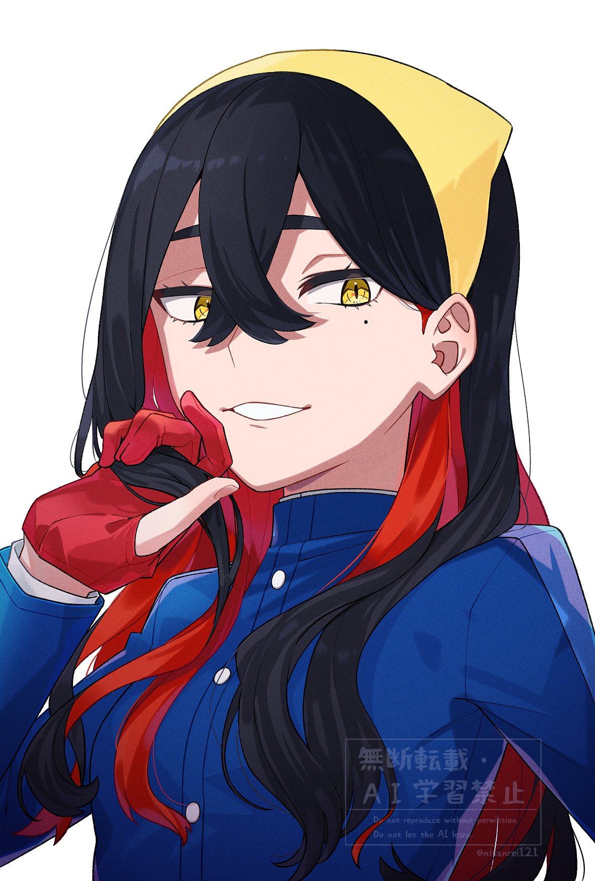 The Big ImageBoard (TBIB) - 1girl black hair blue jacket carmine (pokemon) colored inner hair ...