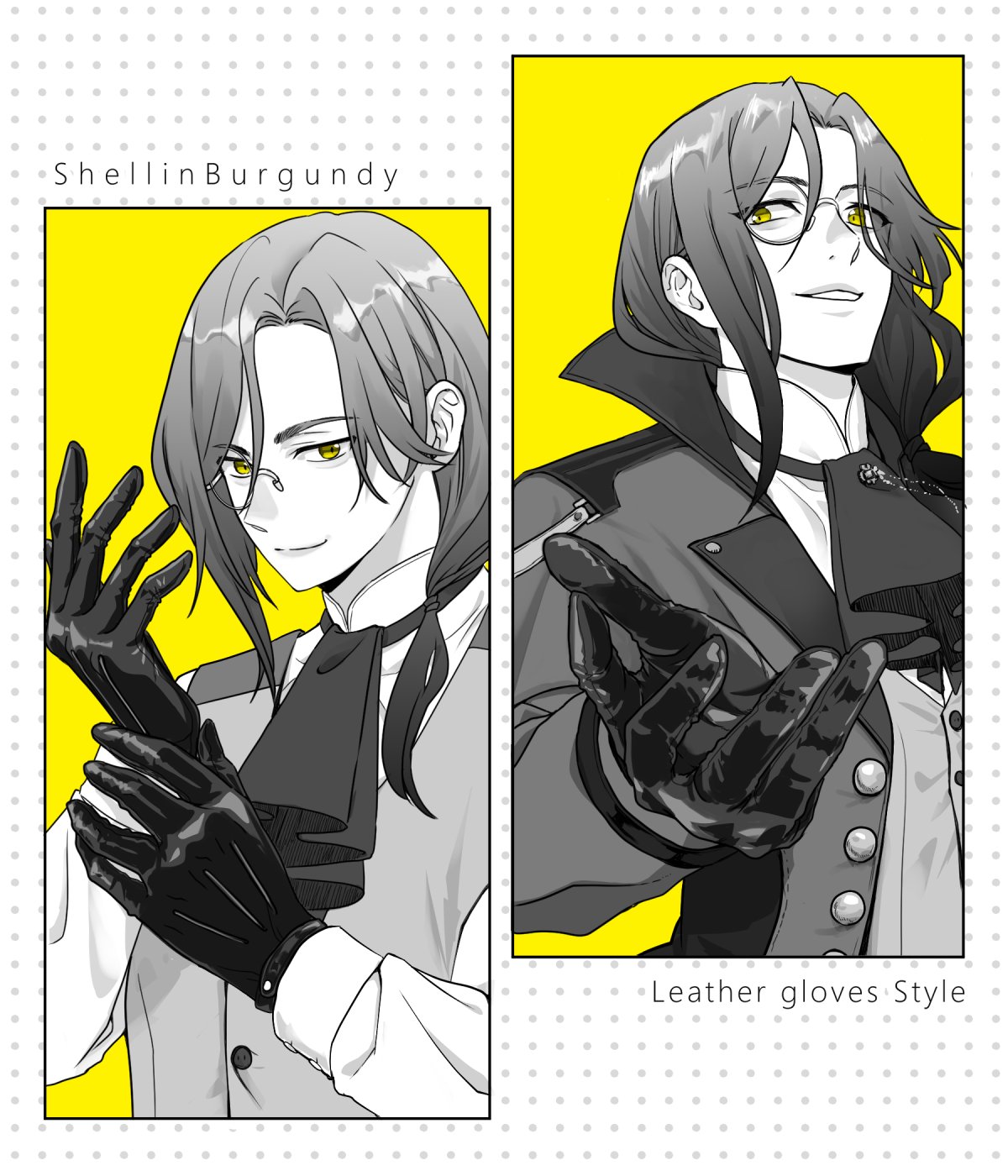 The Big ImageBoard (TBIB) - 1boy adjusting clothes adjusting gloves ascot beckoning character ...