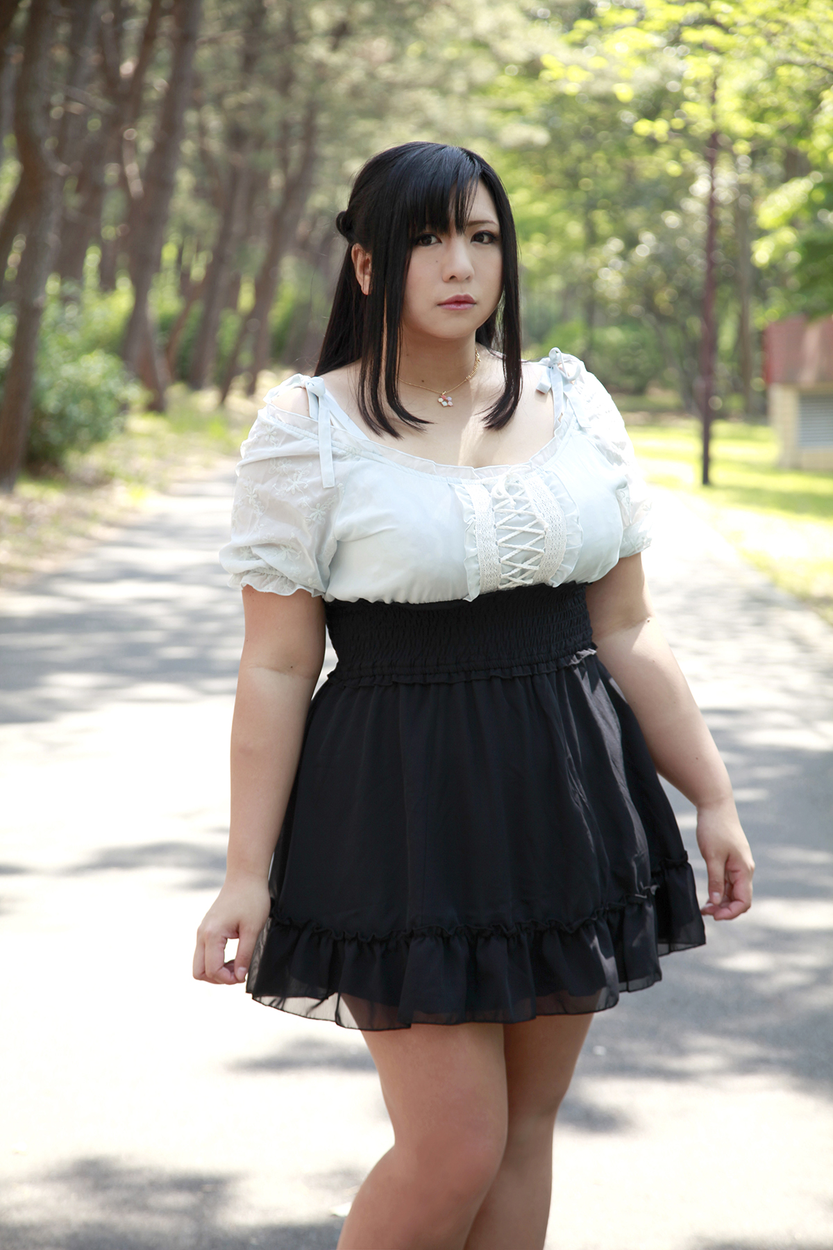 The Big ImageBoard (TBIB) - 1girl asian black hair breasts brown eyes chouzuki maryou dress ...