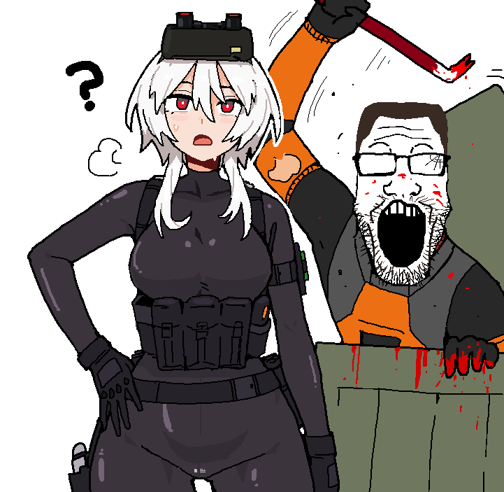 The Big ImageBoard (TBIB) - 1boy 1girl ? ammunition pouch black bodysuit black op (half-life ...