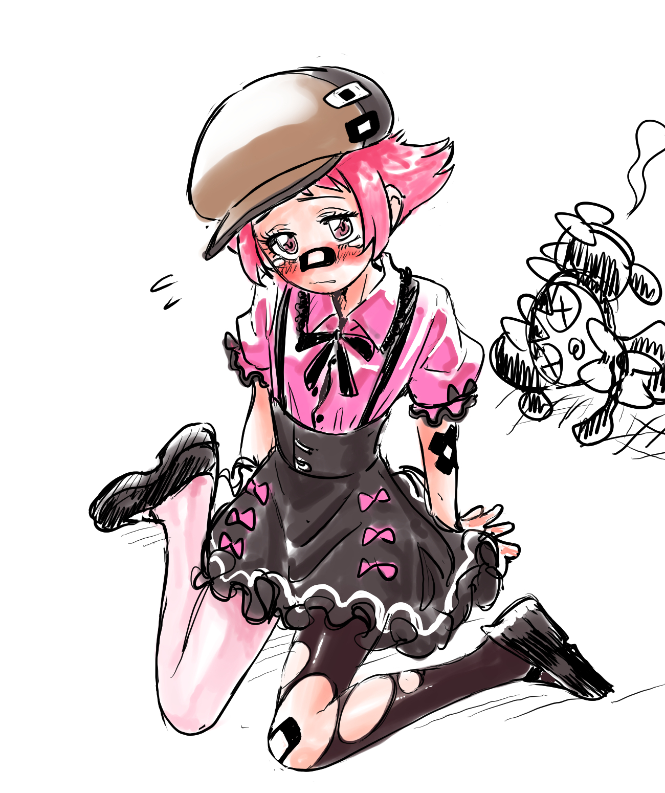 The Big ImageBoard (TBIB) - 1girl alternate costume arm support bandaid ...