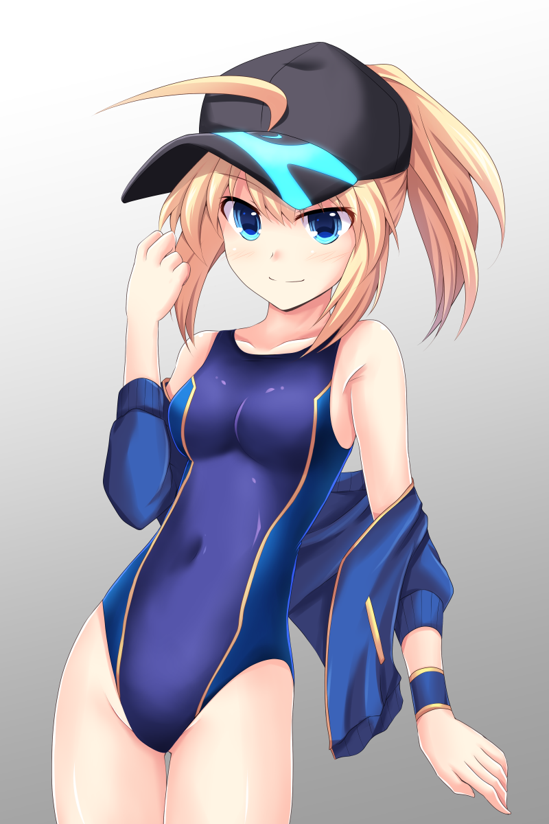 The Big ImageBoard (TBIB) - 1girl artoria pendragon (fate) baseball cap blonde hair blue eyes ...