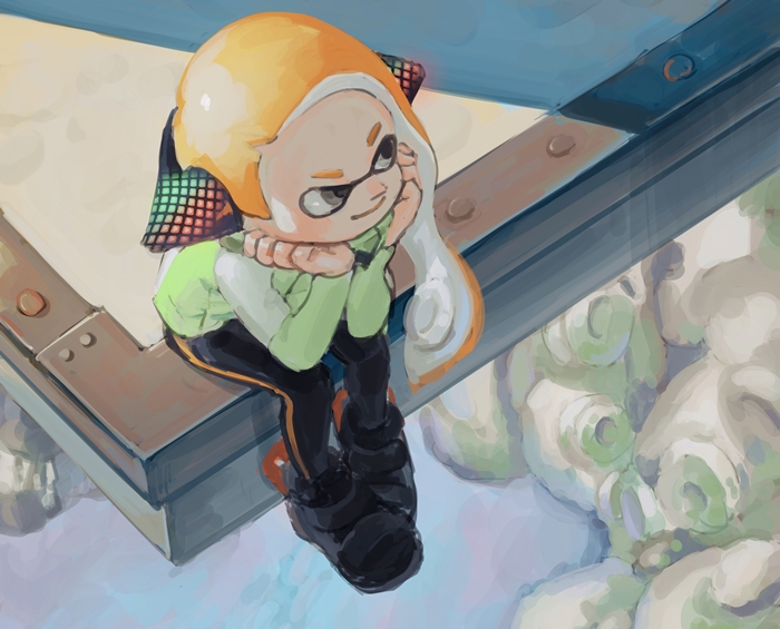 The Big ImageBoard (TBIB) - 1girl agent 4 (splatoon) asymmetrical hair bad id bad pixiv id black ...