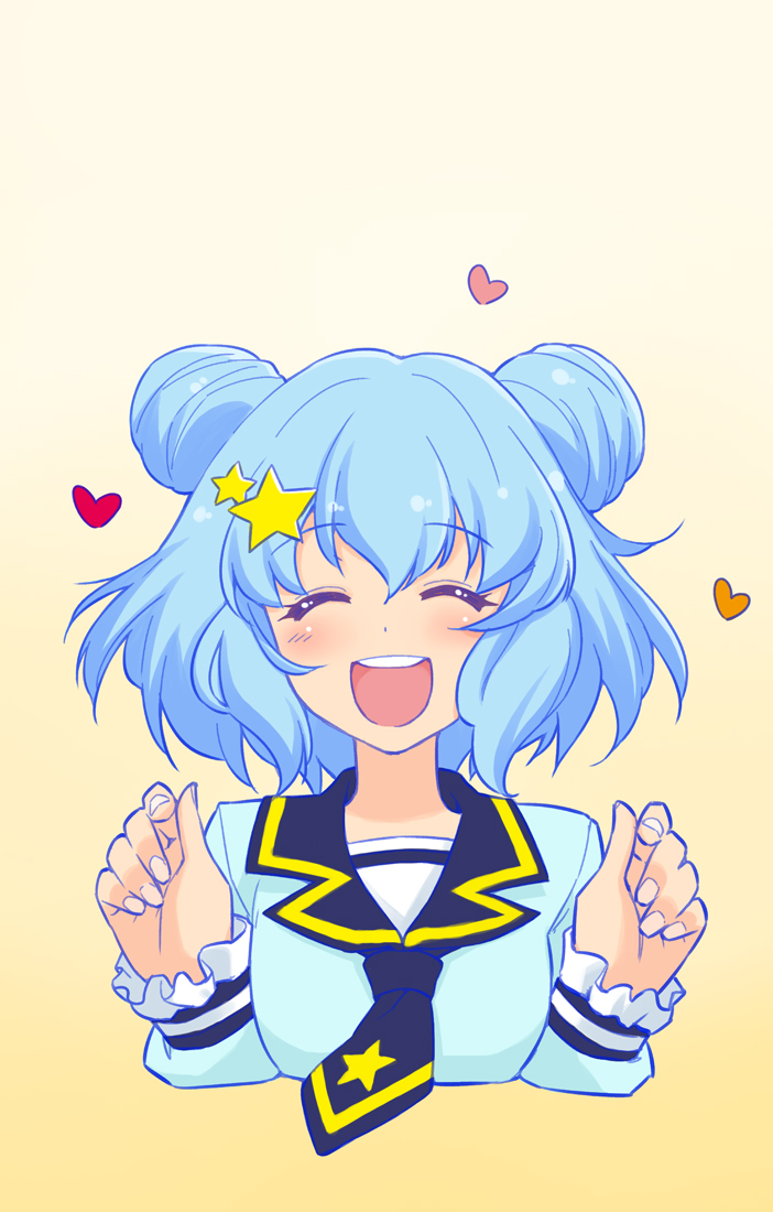 The Big ImageBoard (TBIB) - 1girl :d ^ ^ aikatsu! (series) aikatsu stars! blue hair blush closed ...