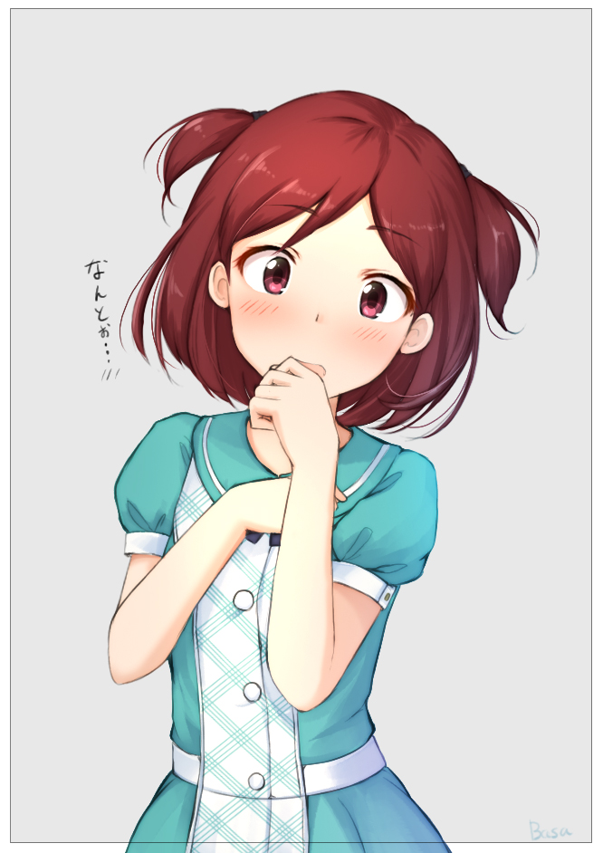 The Big ImageBoard (TBIB) - aoba misaki artist name bangs basa rutan blush border brown hair ...