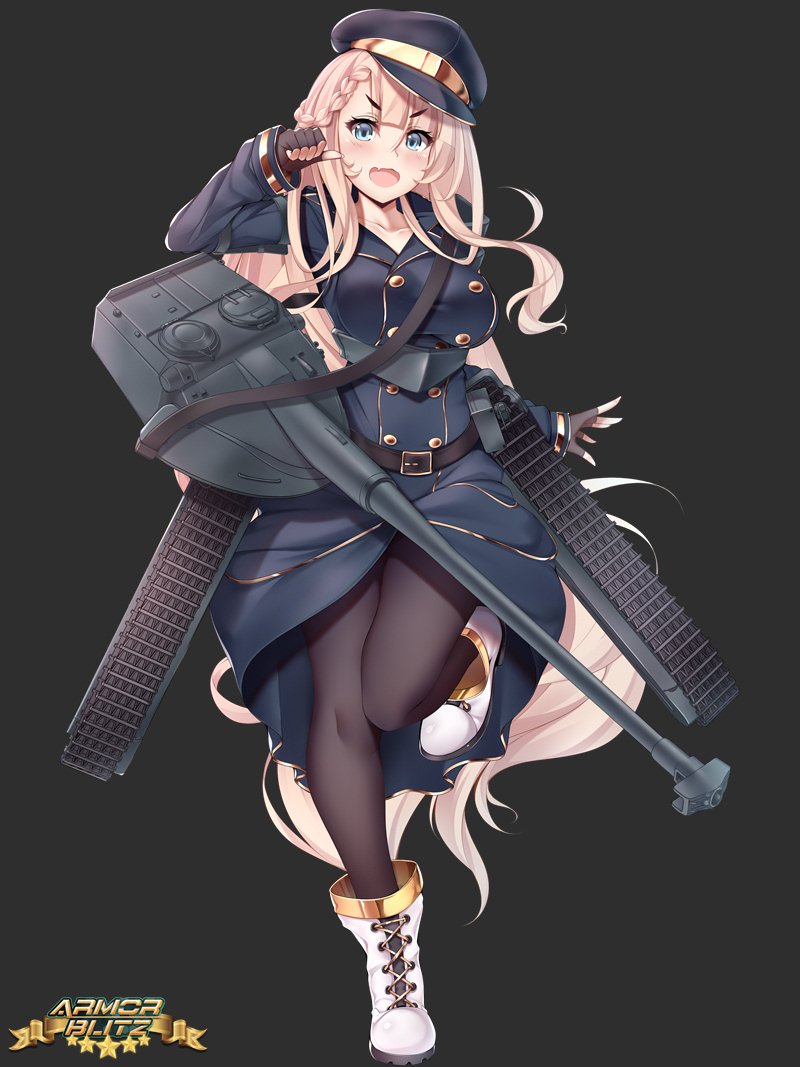 The Big ImageBoard (TBIB) - :d armor blitz blonde hair blue eyes blush braid breasts brown ...