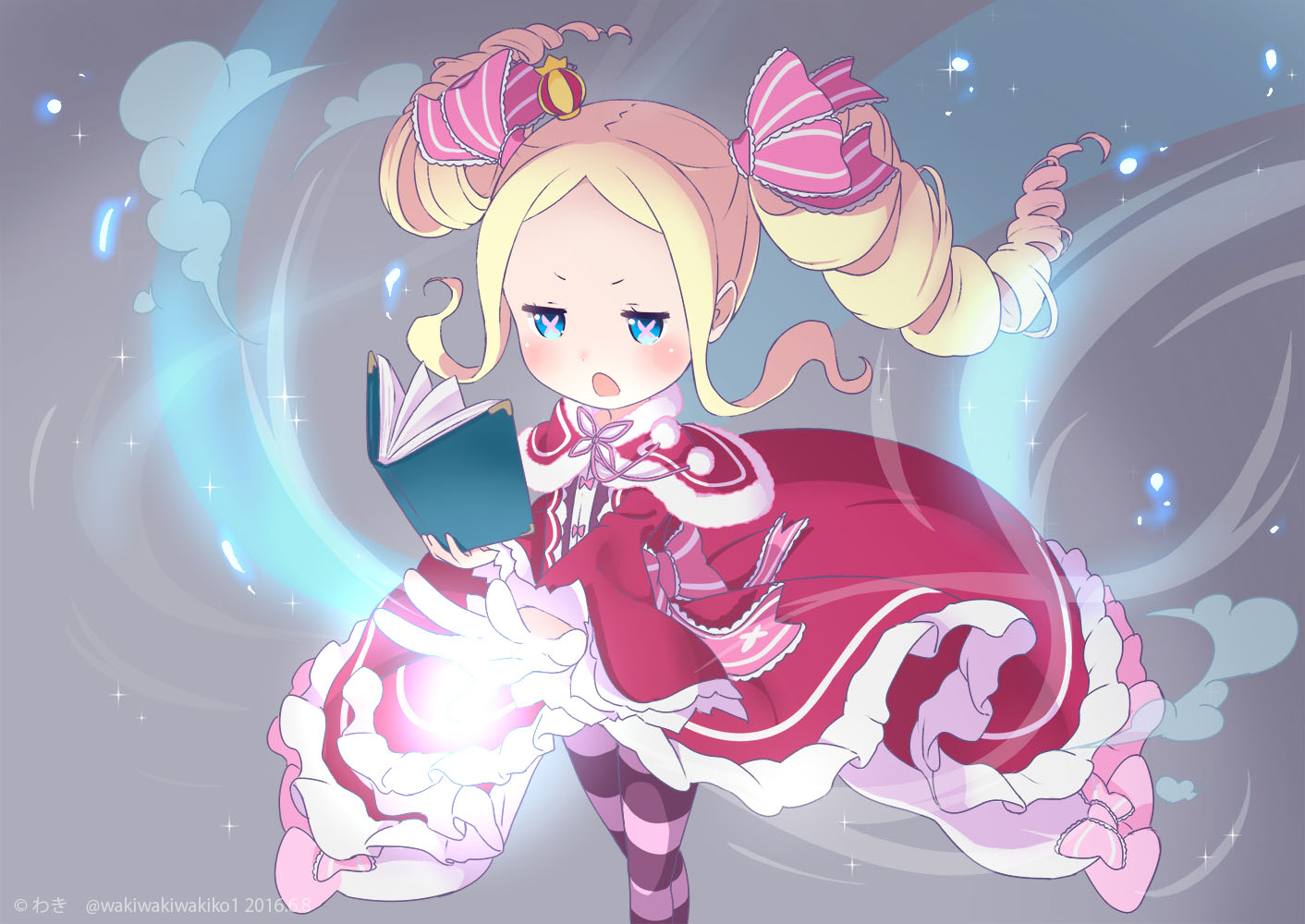 The Big ImageBoard (TBIB) - 1girl :o beatrice (re:zero) blonde hair blue eyes blush book ...