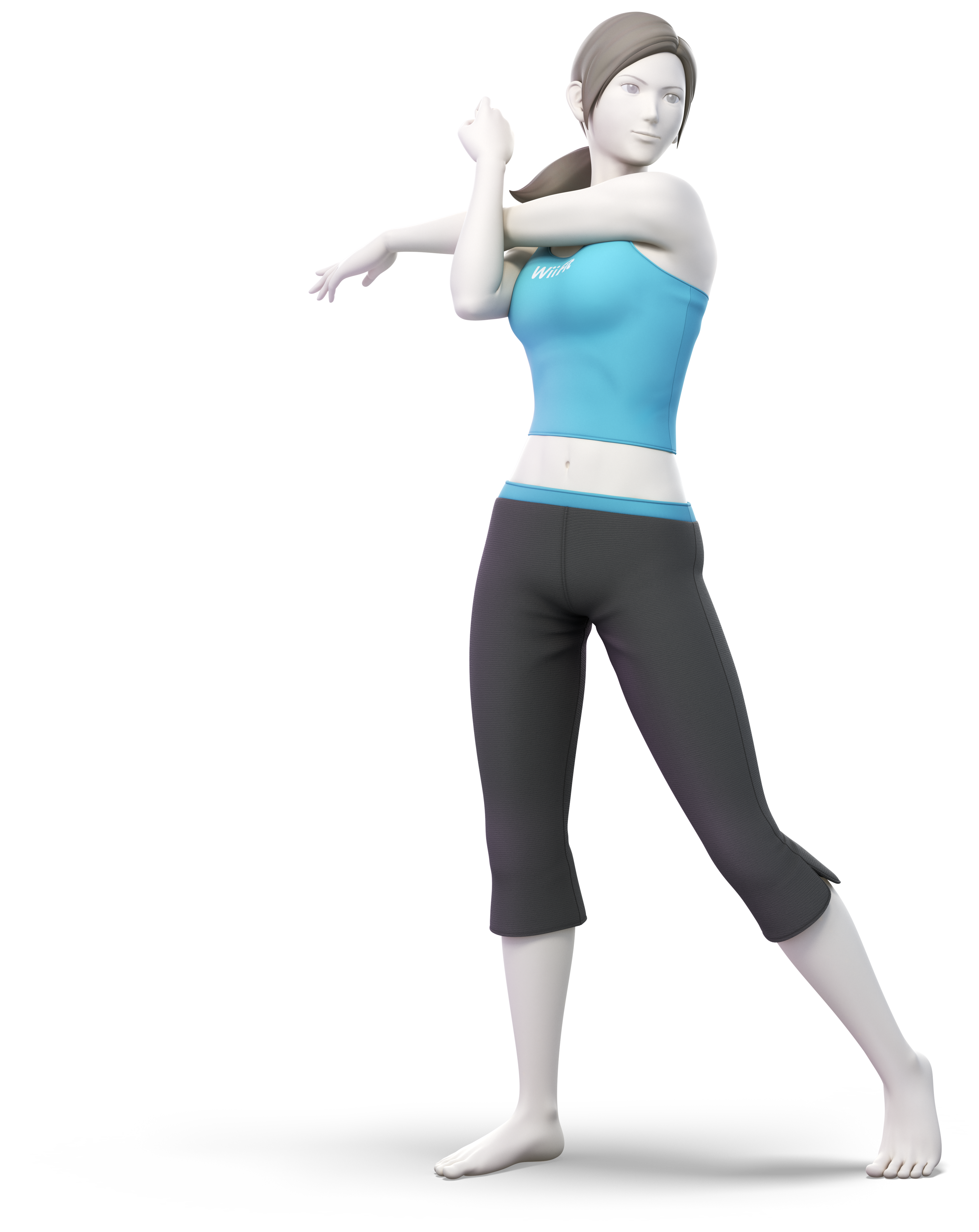 The Big Imageboard Tbib 1girl 3d Absurdres Barefoot Midriff
