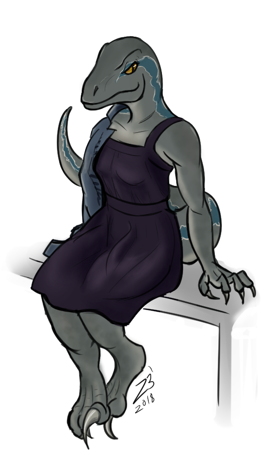 The Big Imageboard Tbib 2018 Anthro Bench Biped Blue Jurassic