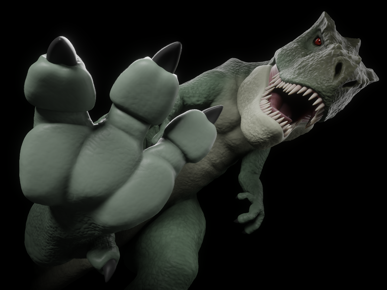 The Big ImageBoard (TBIB) - 2017 3 toes 3d (artwork) 4:3 anthro barefoot biped claws ...