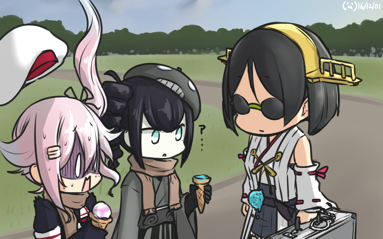 The Big ImageBoard (TBIB) - 3girls abyssal ship ancient destroyer oni ...