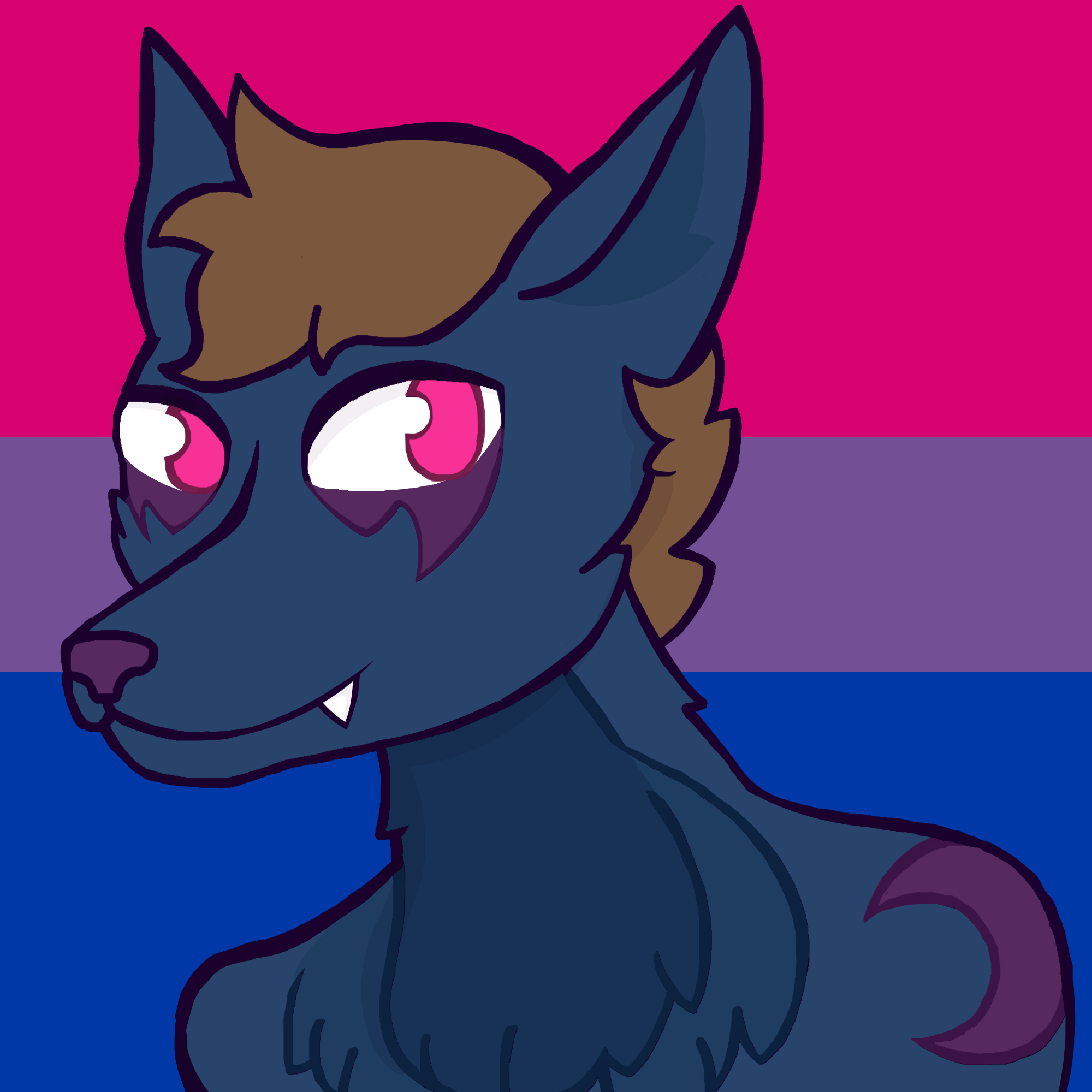 The Big ImageBoard (TBIB) - 1:1 ambiguous gender anthro bisexual pride colors bust portrait ...