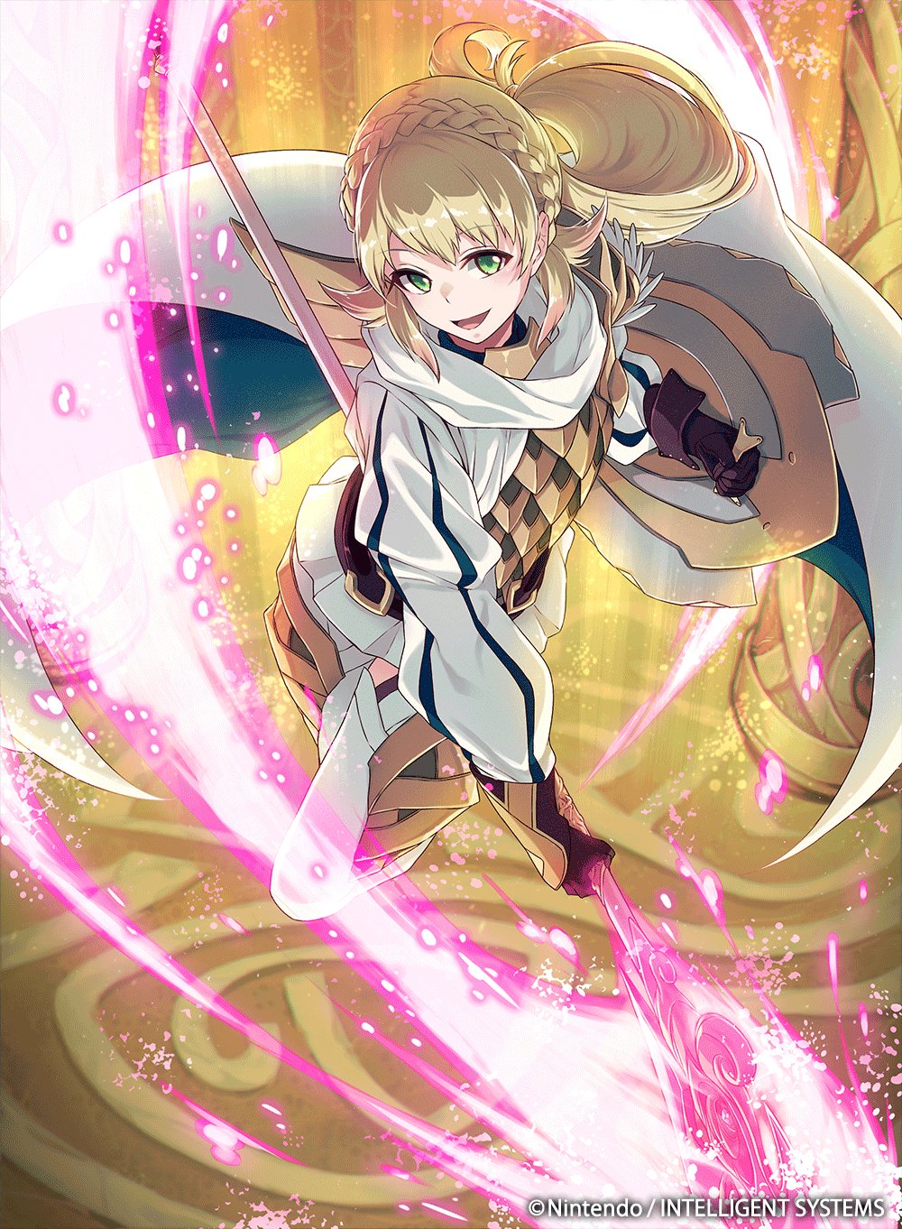 The Big ImageBoard (TBIB) - 1girl 40hara armor blonde hair braid brown ...