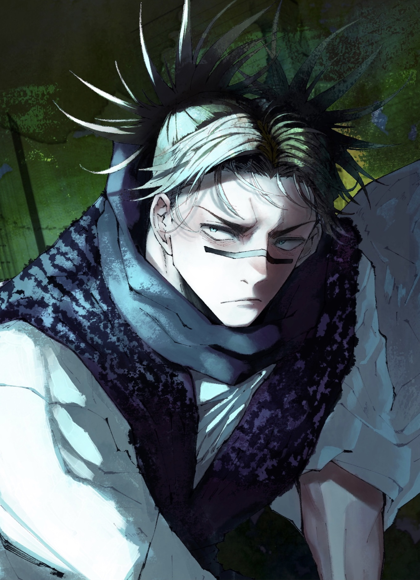 The Big ImageBoard (TBIB) - 1boy akigiri pp black hair black scarf ...