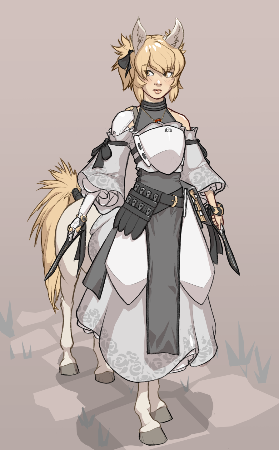 The Big ImageBoard (TBIB) - accessory amulet armor belt blonde hair ...