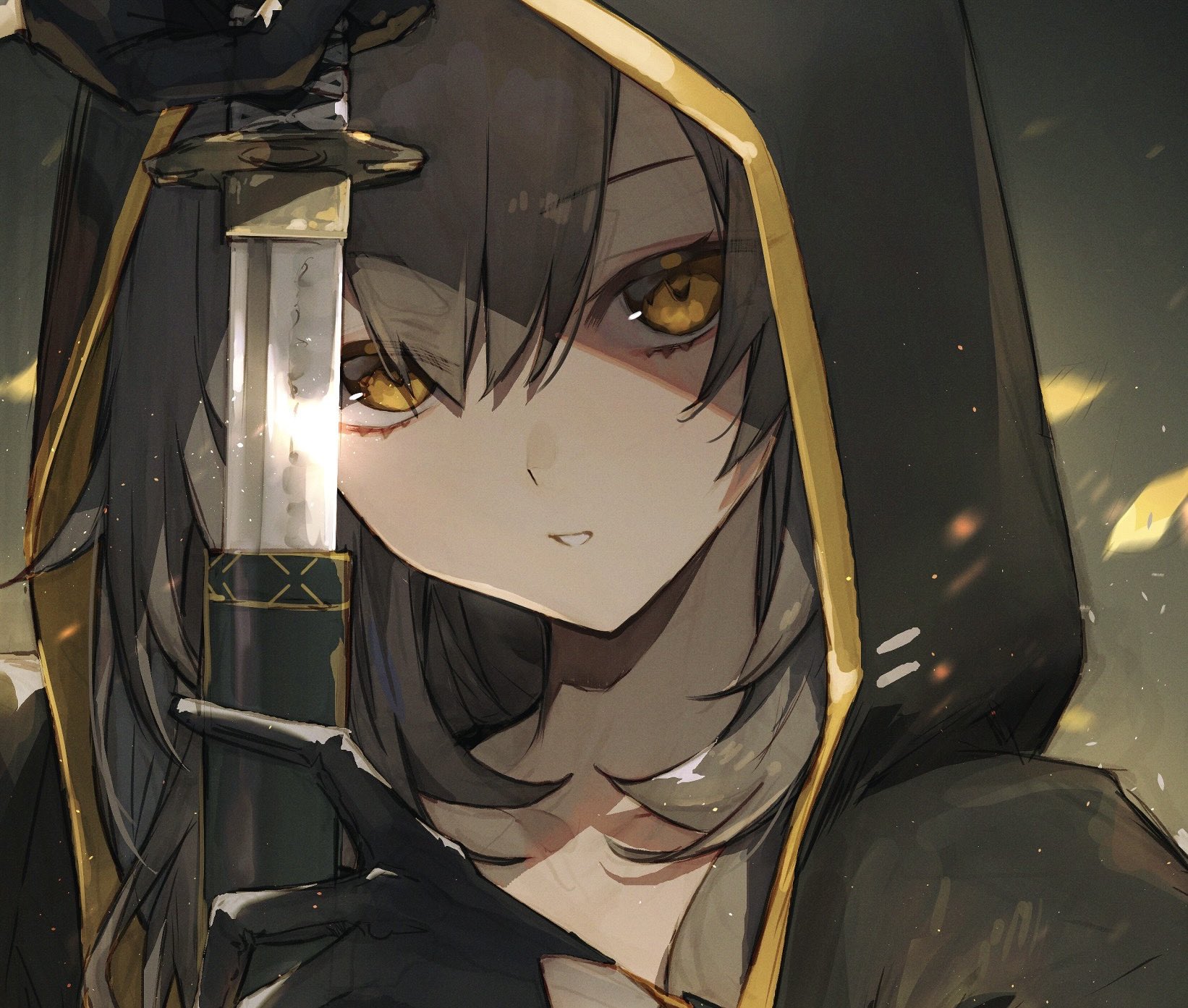 The Big ImageBoard (TBIB) - 1girl black gloves gloves grey hair highres ...