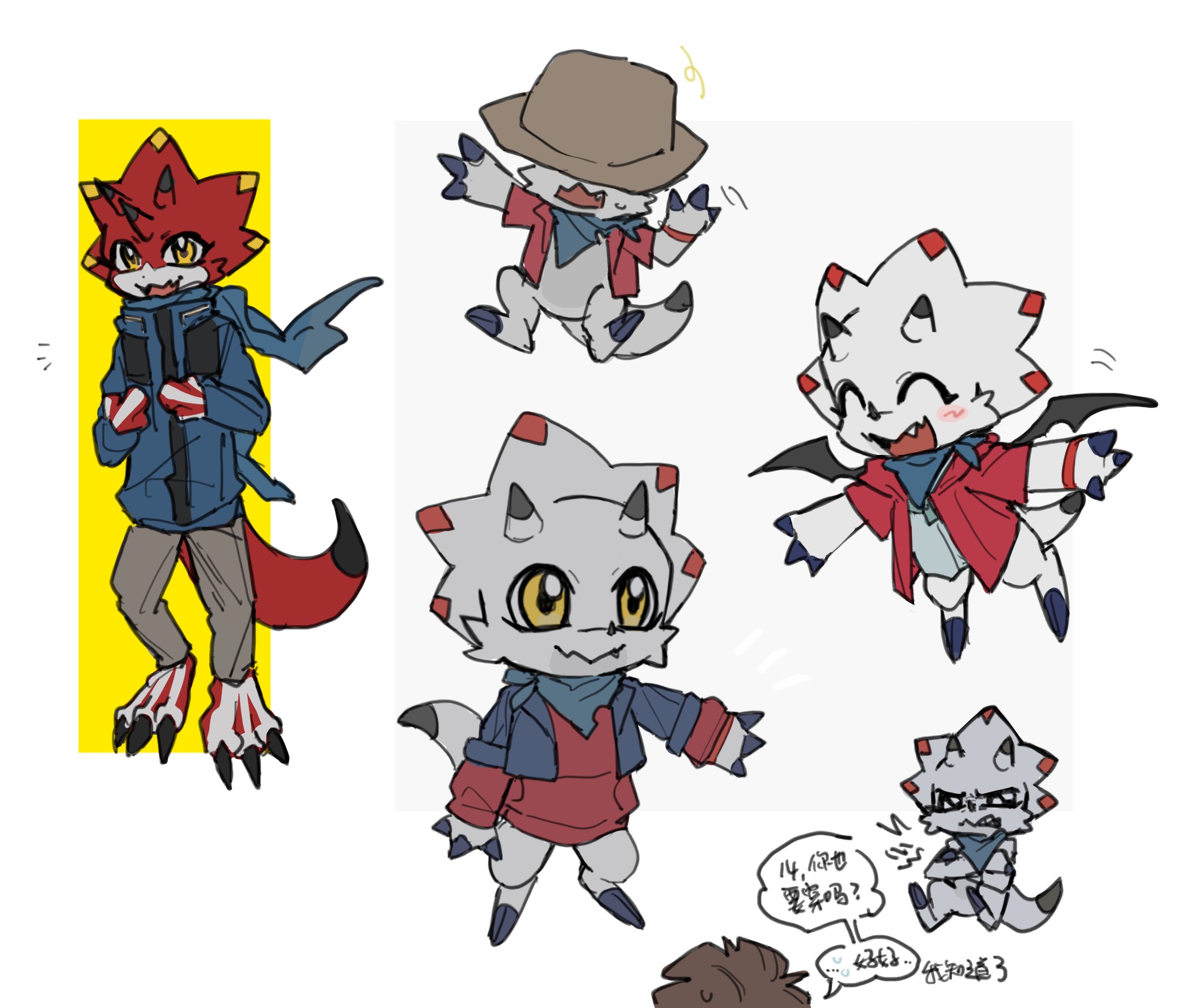 The Big ImageBoard (TBIB) - anthro bandai namco bandanna betelgammamon claws clothing digimon ...