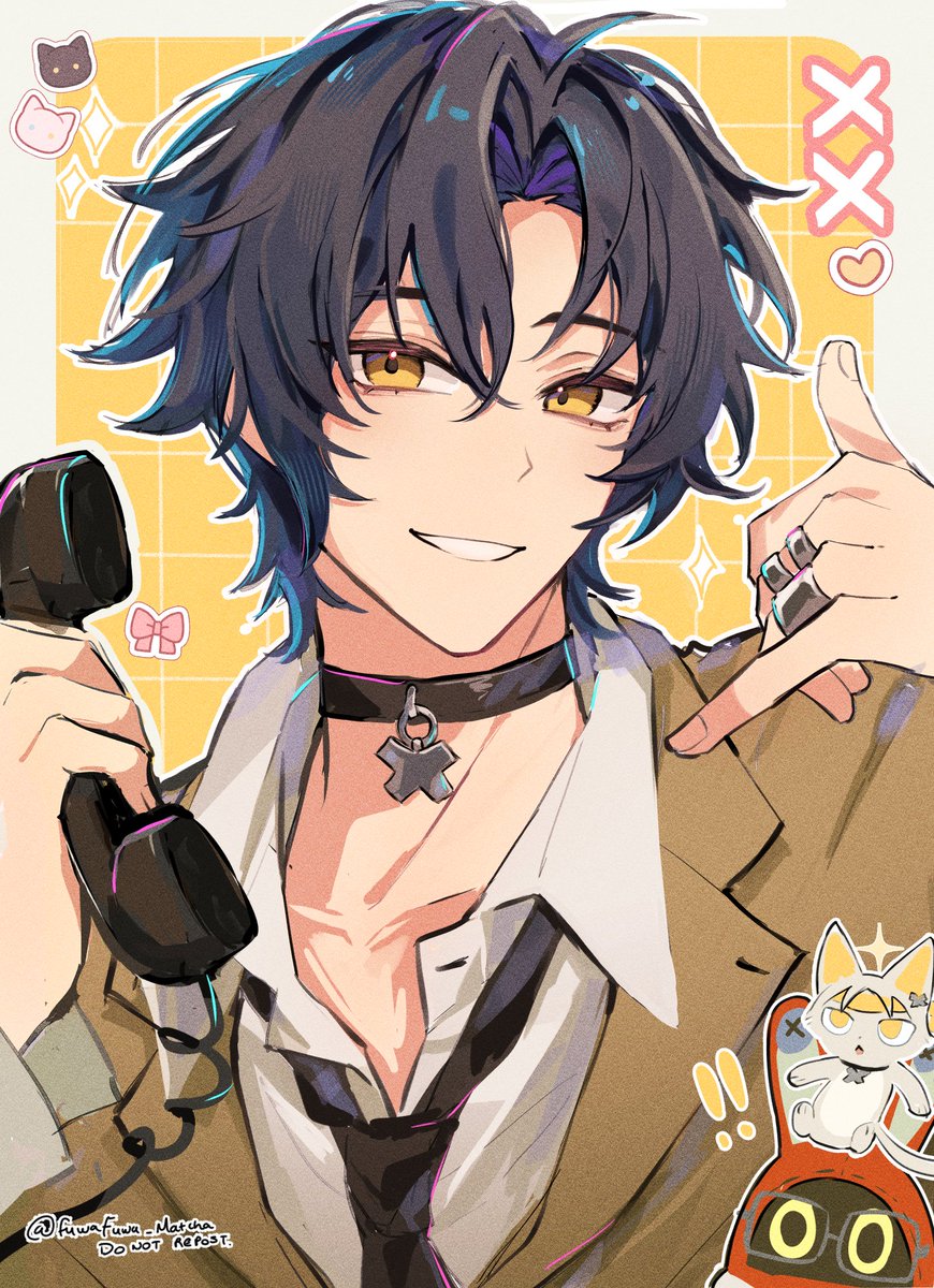 The Big ImageBoard (TBIB) - 1boy asaba harumasa black hair black necktie brown jacket eous ...