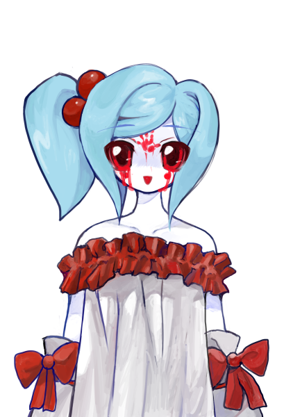 The Big ImageBoard (TBIB) - 2000s (style) blood blood from eyes blood on face bloody handprints ...