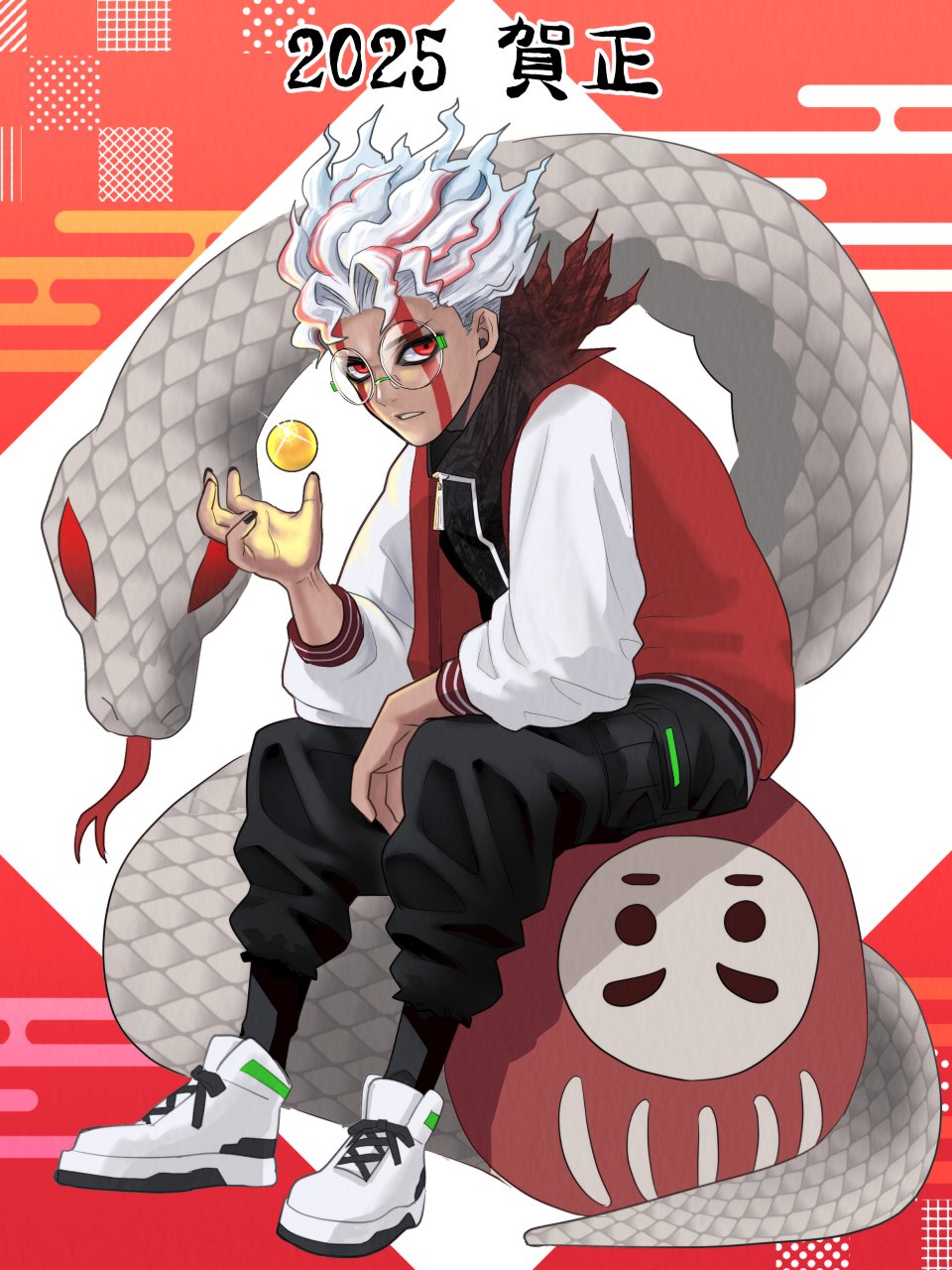 The Big ImageBoard (TBIB) - 1boy 2025 alternate form animal ball dandadan facial mark glasses ...