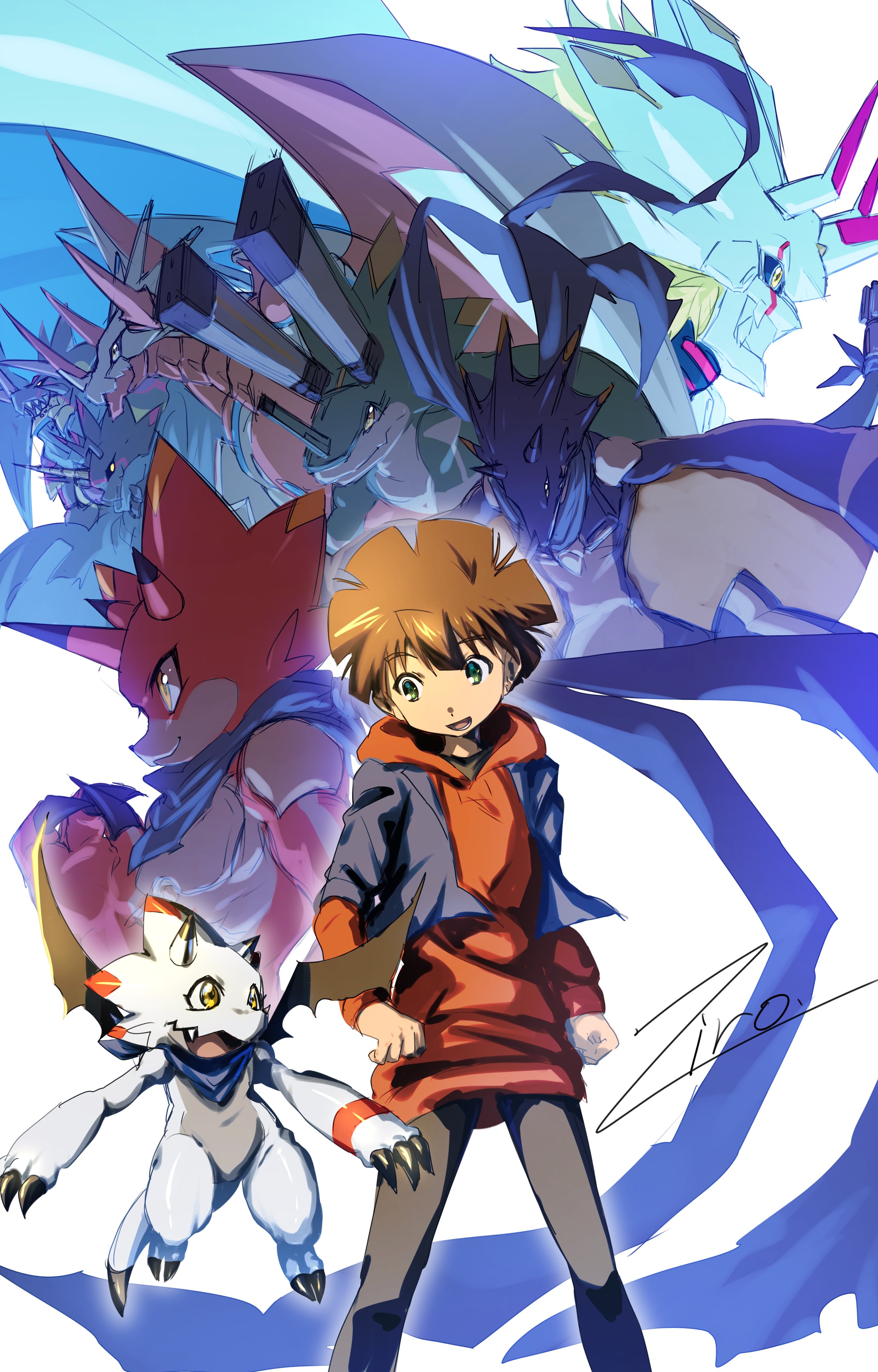 The Big ImageBoard (TBIB) - absurdres amanokawa hiro betelgammamon blue ...