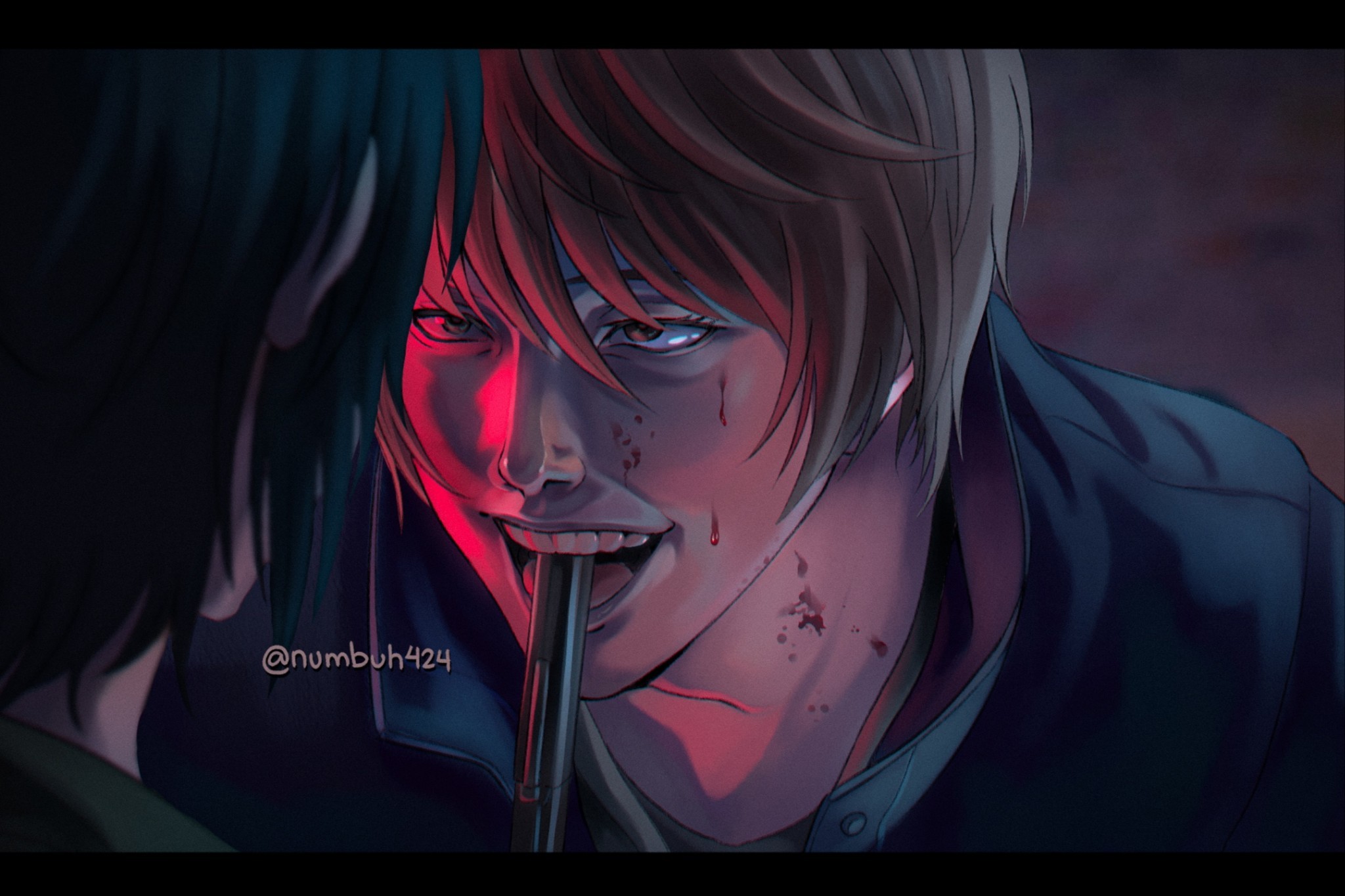 The Big ImageBoard (TBIB) - 2boys black hair blood blood on face brown ...