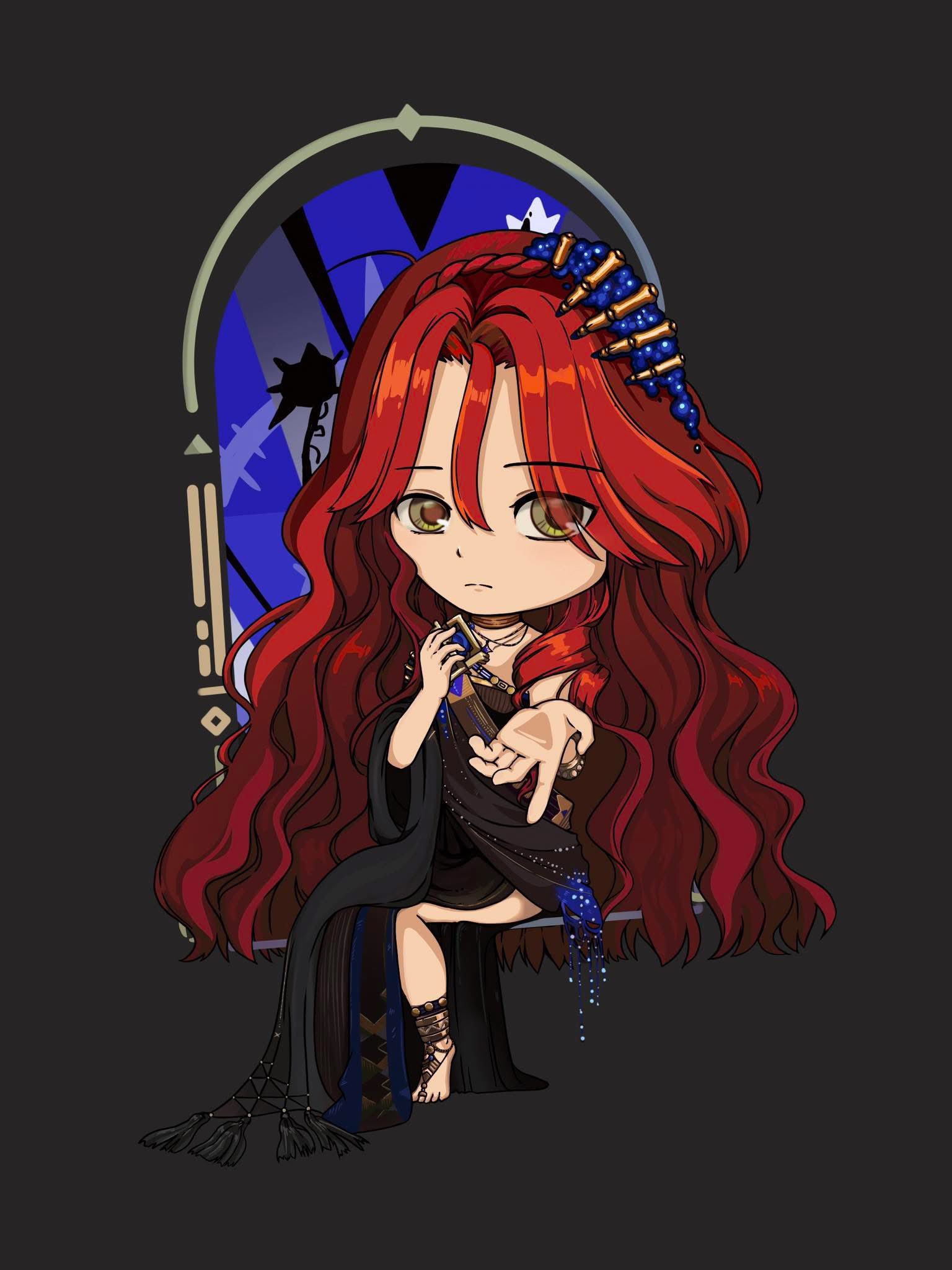 The Big ImageBoard (TBIB) - 1girl anklet barefoot black background black dress chooviia closed ...