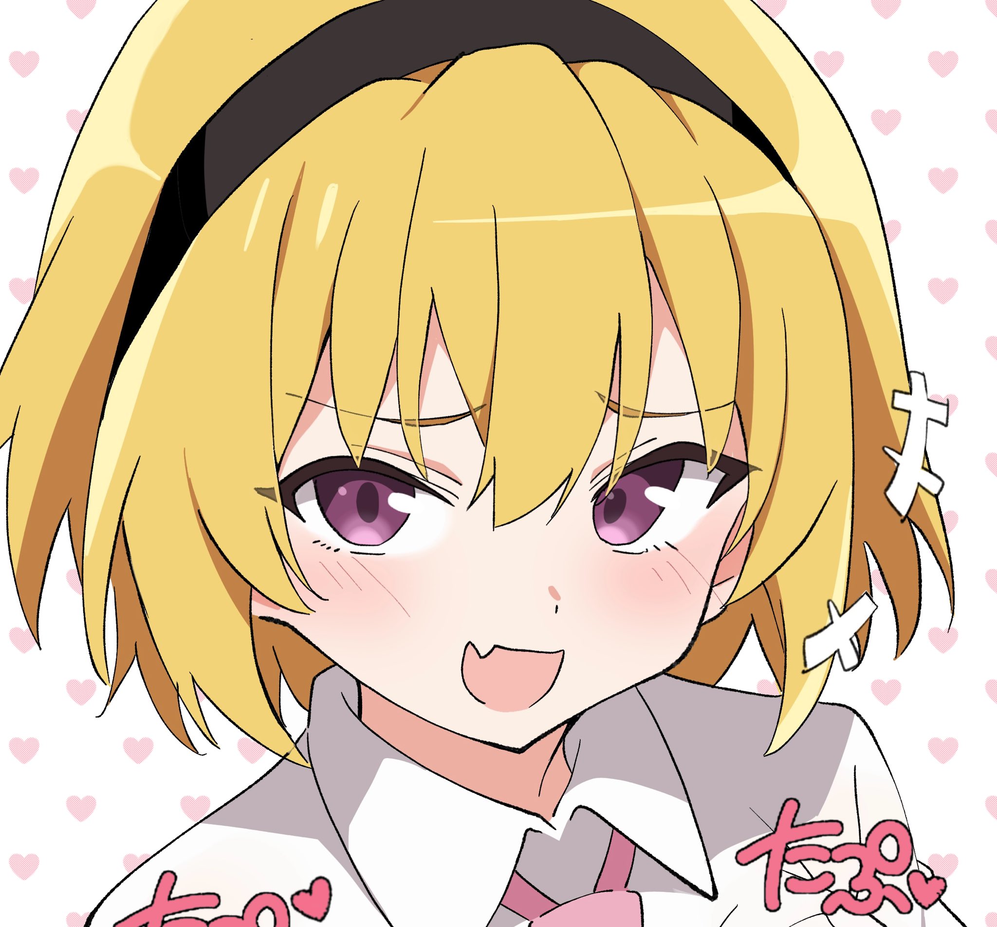 The Big ImageBoard (TBIB) - +++ 1girl :d black hairband blonde hair ...