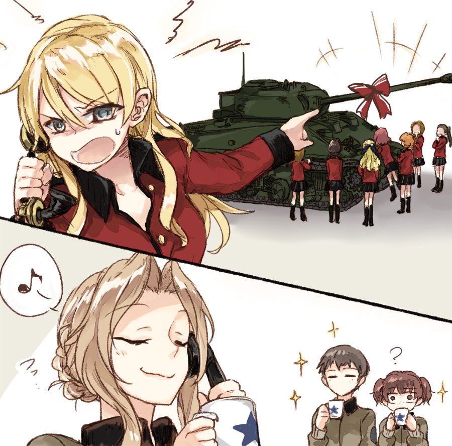 The Big ImageBoard (TBIB) - 6+girls ? alisa (girls und panzer ...