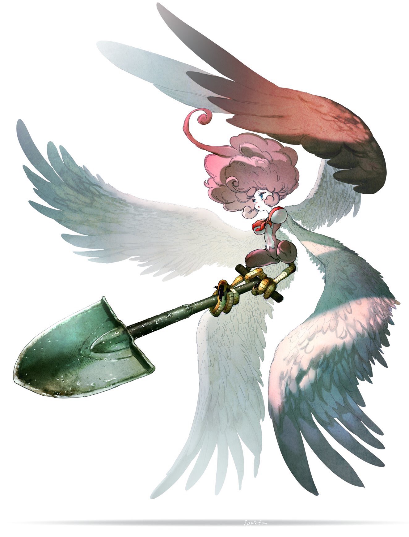 The Big ImageBoard (TBIB) - 1girl afro big hair female flying full body ...