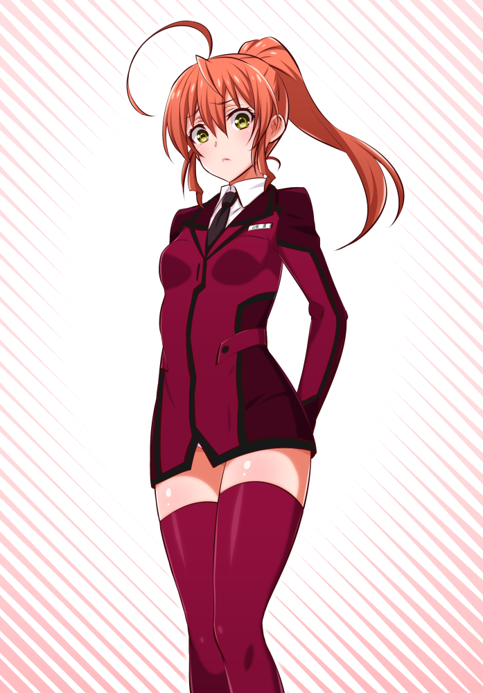 The Big ImageBoard (TBIB) - 1girl active raid adapted costume ahoge black necktie breasts brown ...