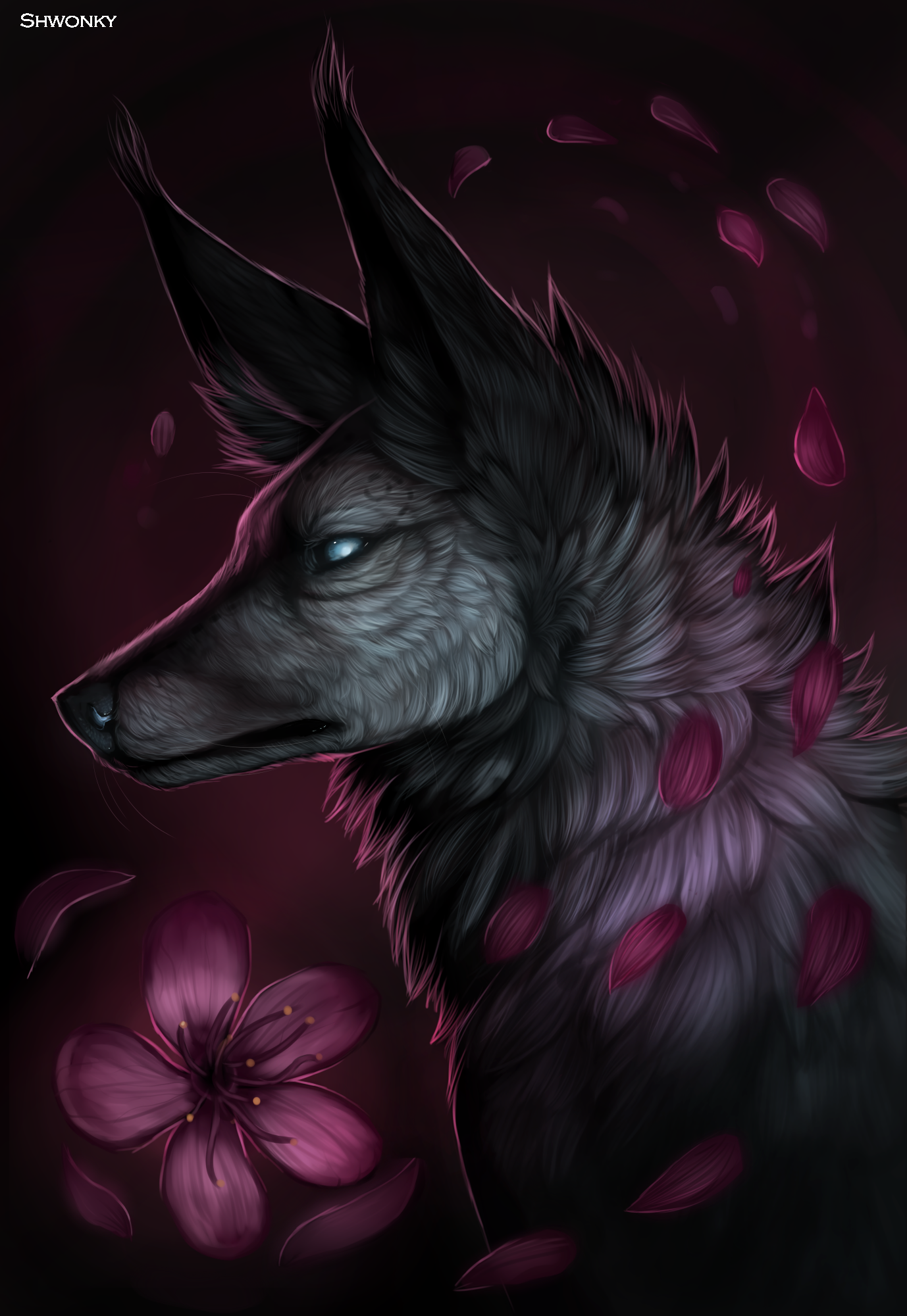 The Big ImageBoard (TBIB) - 2015 ambiguous gender black lips black nose blue eyes canid canine ...