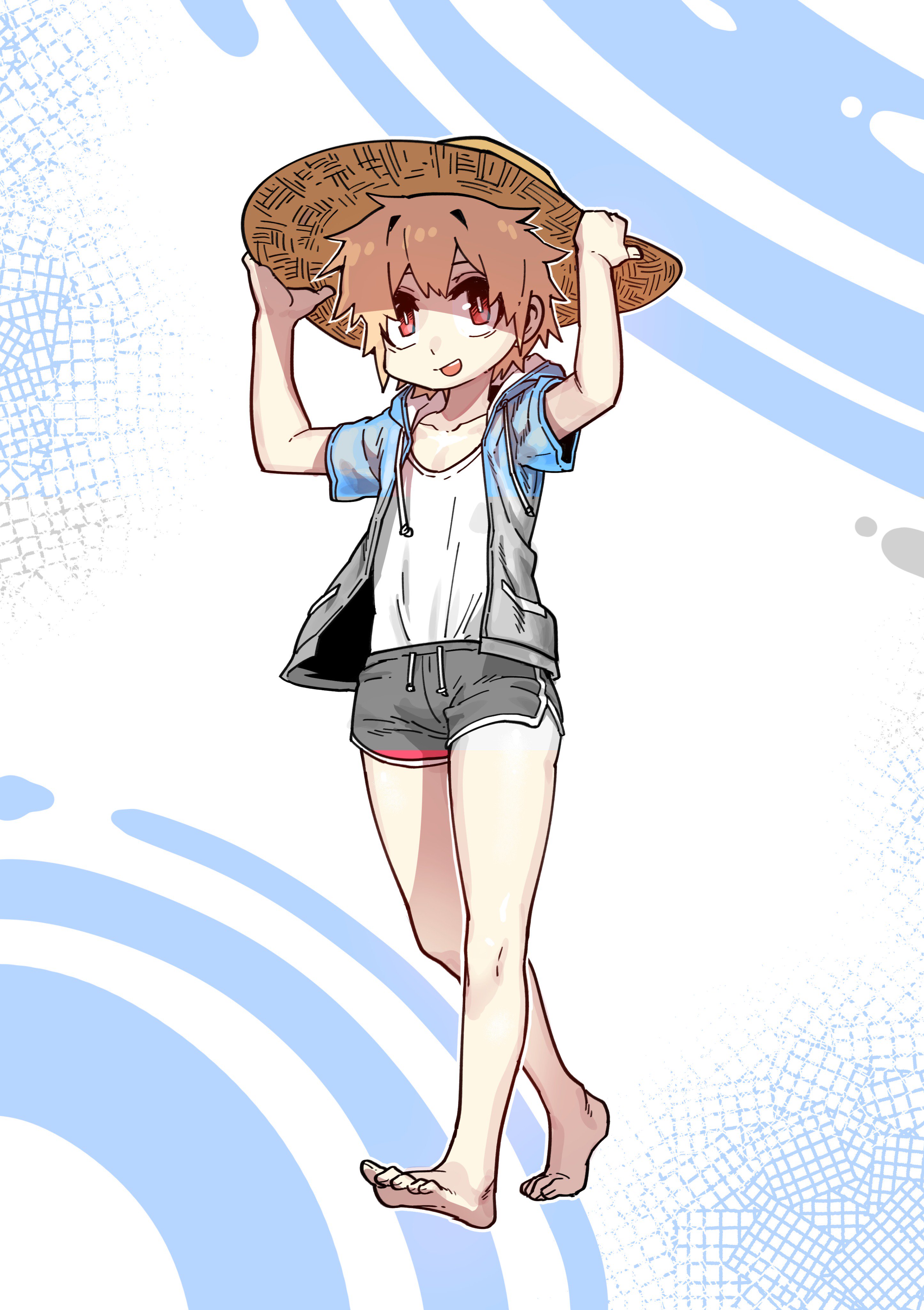 The Big ImageBoard (TBIB) - 1boy absurdres barefoot blonde hair ...