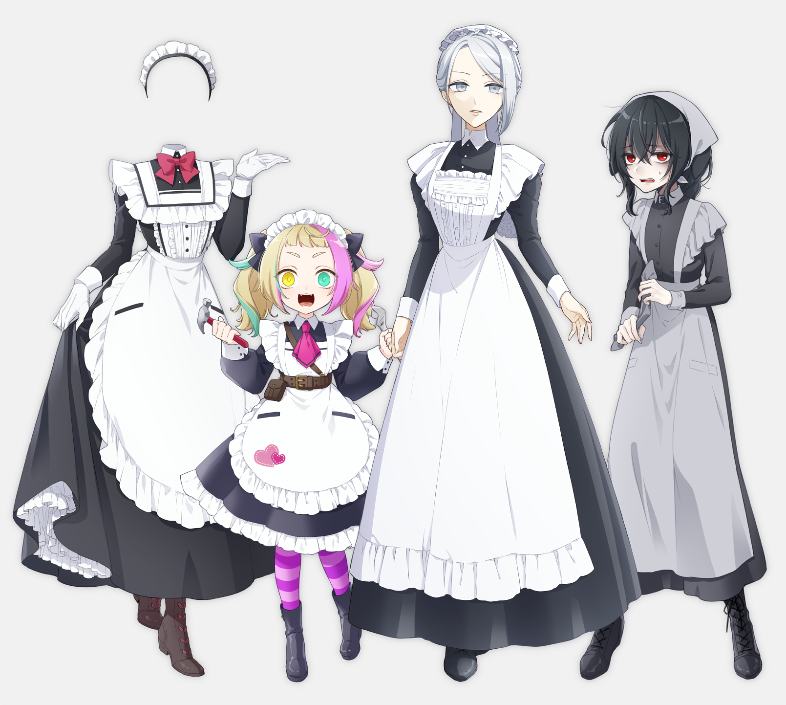 The Big ImageBoard (TBIB) - apron bags under eyes belt black hair ...