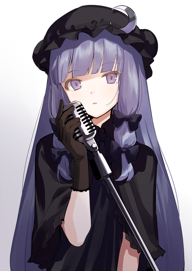The Big ImageBoard (TBIB) - alternate costume bangs black bow black capelet black gloves black ...