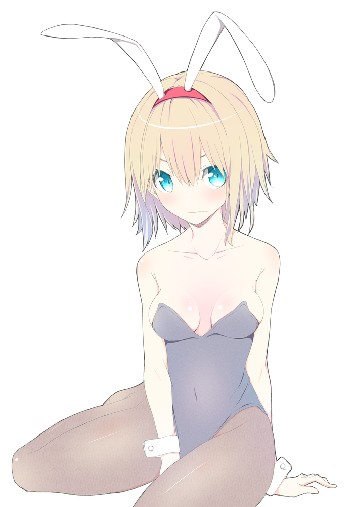 The Big ImageBoard (TBIB) - alice margatroid animal ears arm support bangs bare arms bare ...