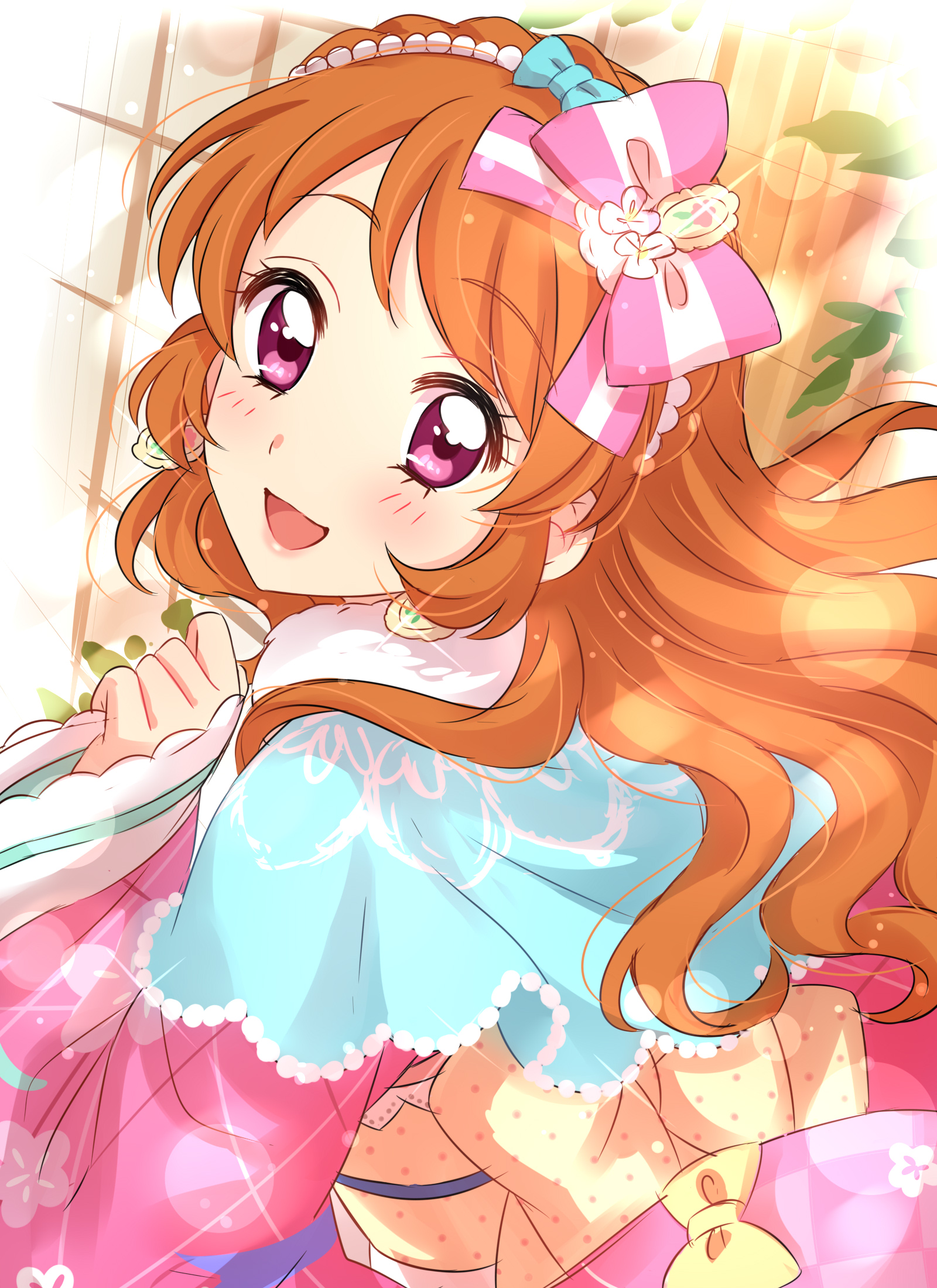 The Big ImageBoard (TBIB) - 1girl :d aikatsu! aikatsu! (series) bad id bad pixiv id blue bow bow ...