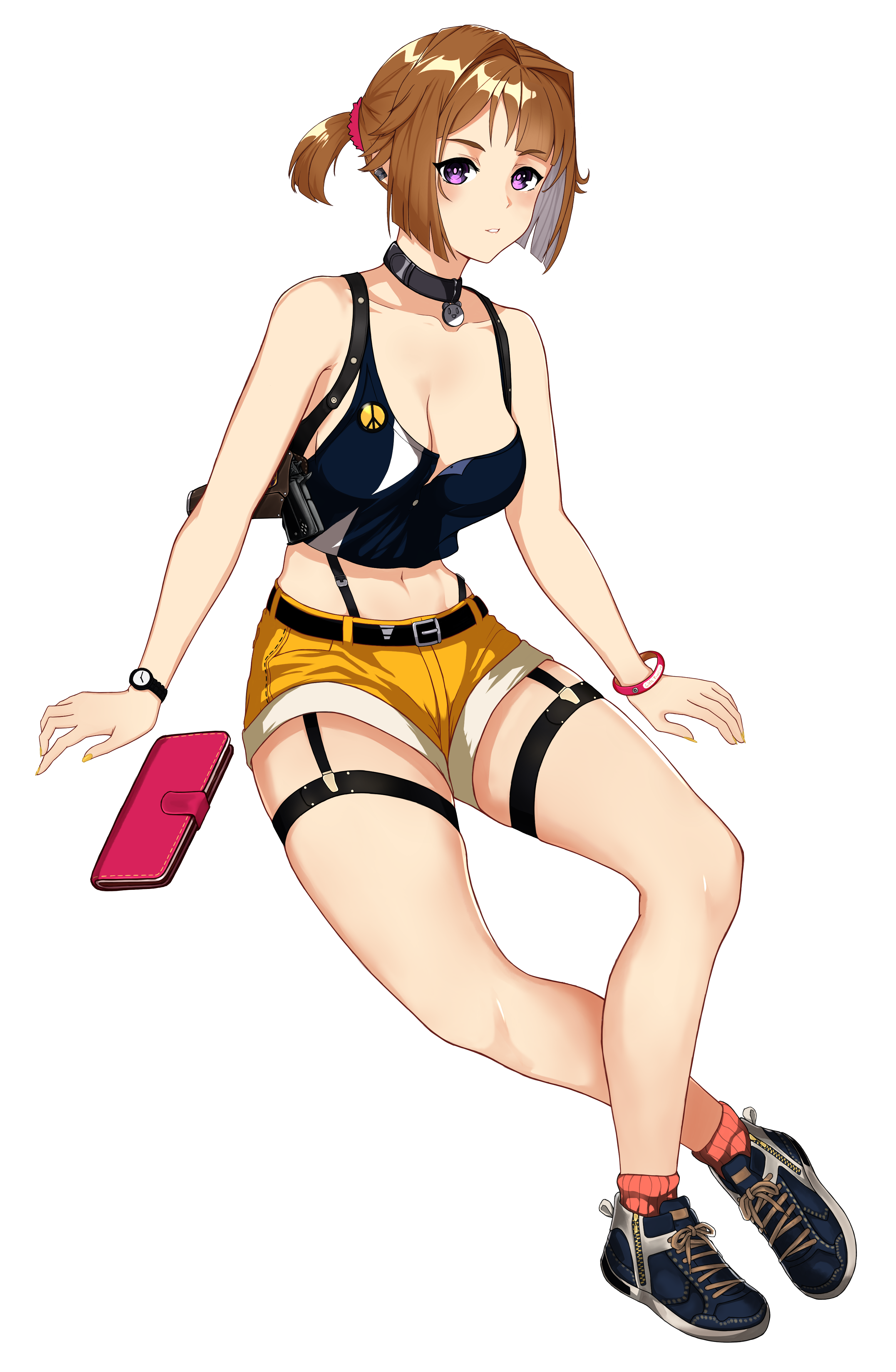 The Big ImageBoard (TBIB) - absurdres alternate costume alternate hairstyle ankle socks bracelet ...