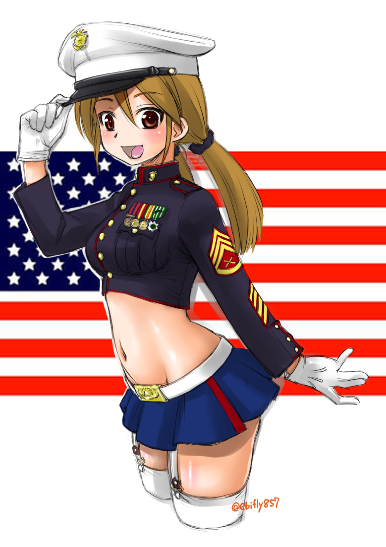 The Big Imageboard Tbib 1girl D Adapted Costume American Flag